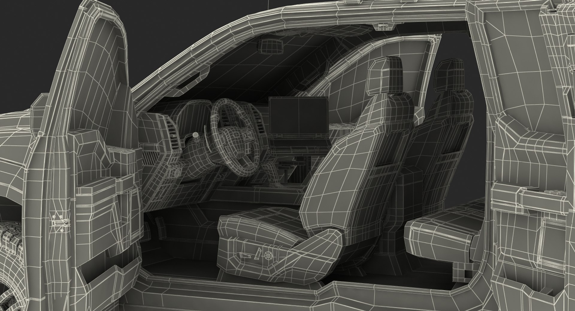 3D F-150 Raptor Police Interceptor Model - TurboSquid 1241324