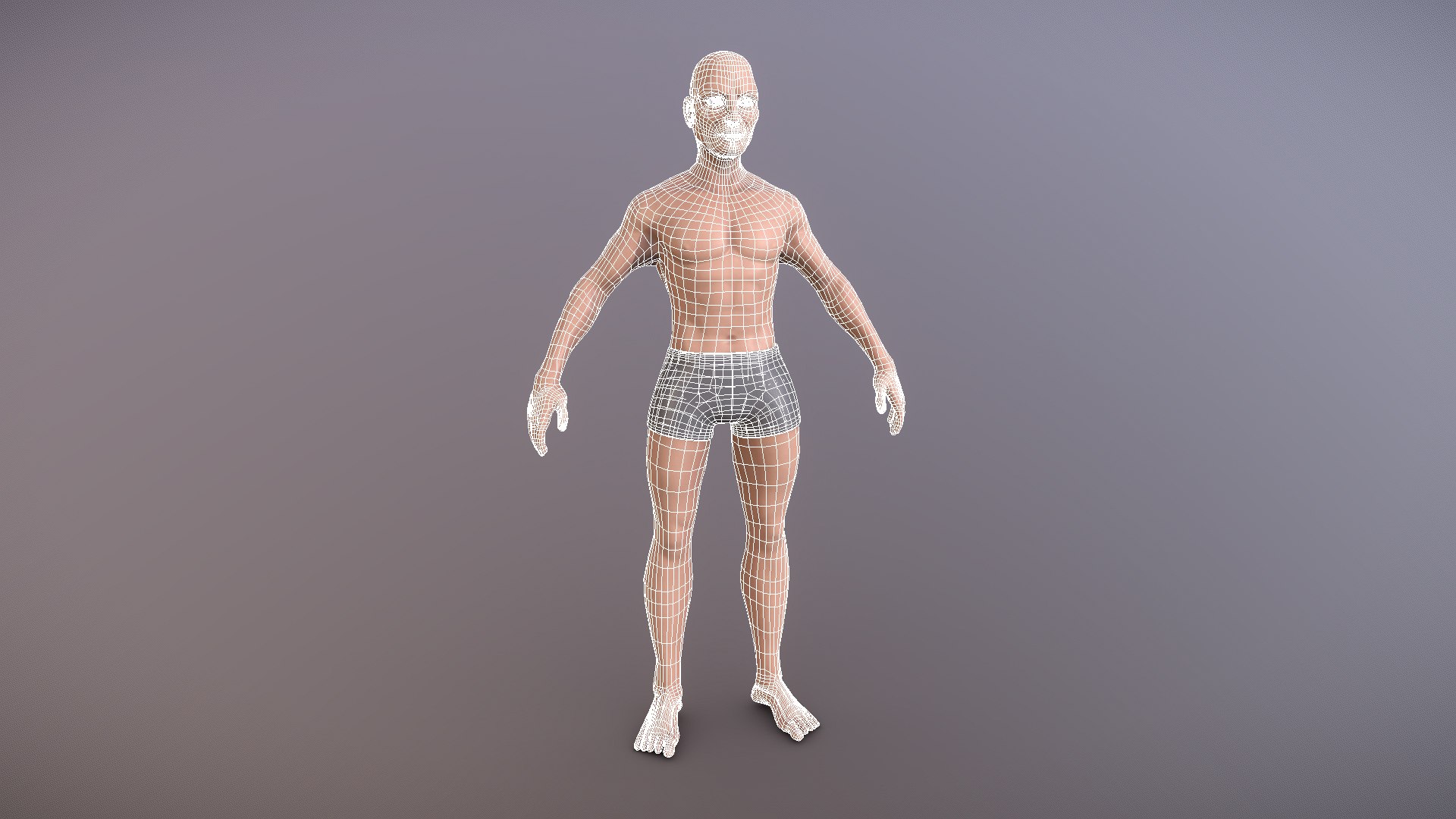 Stylized Male Base Mesh Low-poly 3D model 3D model - TurboSquid 1966846