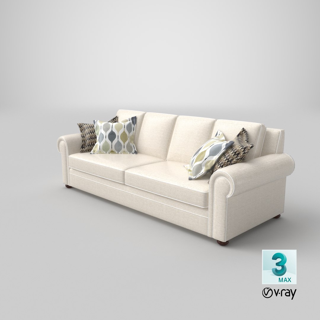 Realistic Sofa 3D Model - TurboSquid 1507805