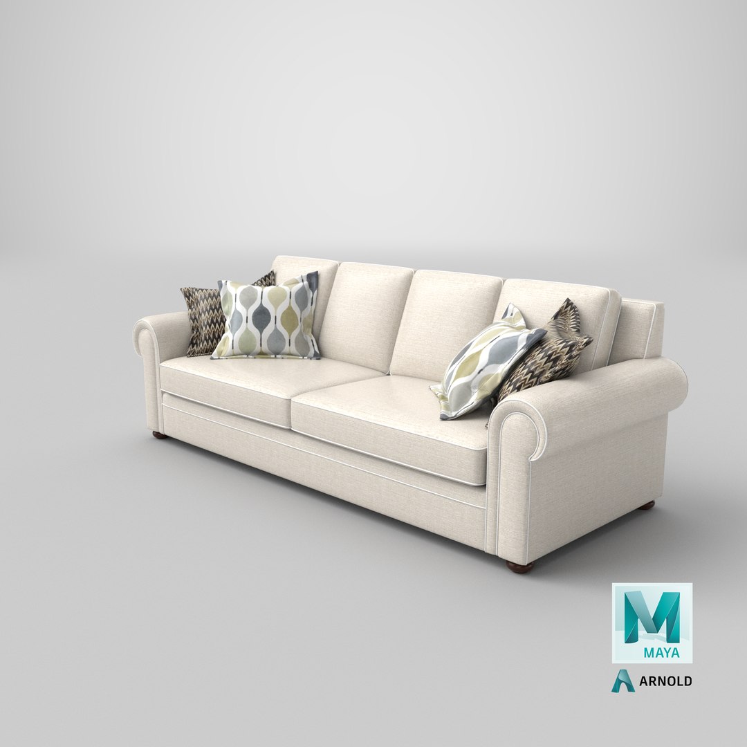Realistic Sofa 3D Model - TurboSquid 1507805