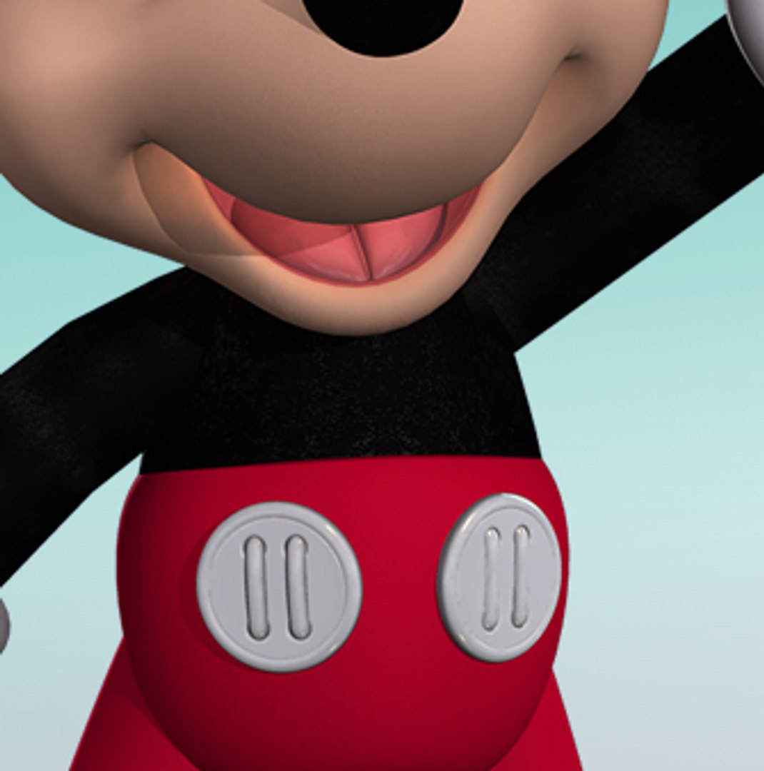 Character Cartoon Mickey 3d Model