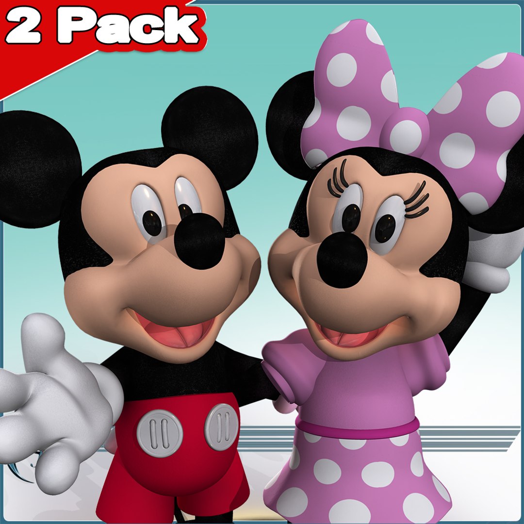 Character Cartoon Mickey 3d Model