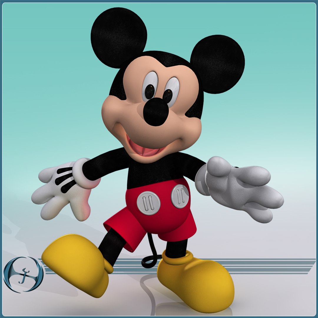Character Cartoon Mickey 3d Model