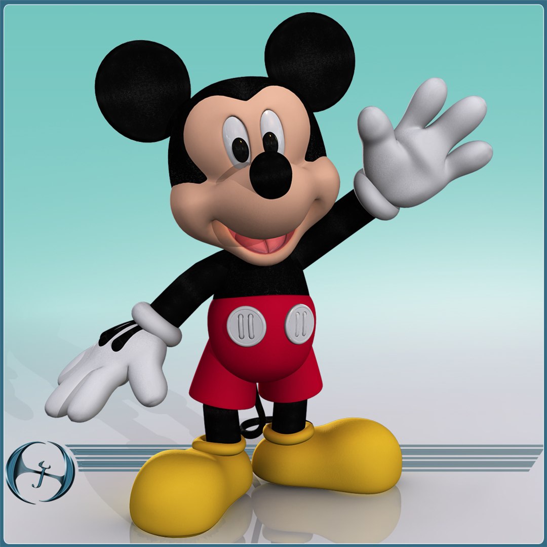 Character Cartoon Mickey 3d Model