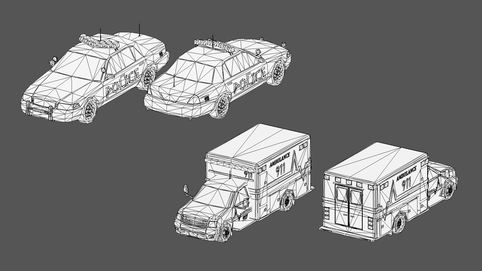 3D Vehicle Pack Low- Poly - TurboSquid 2169737