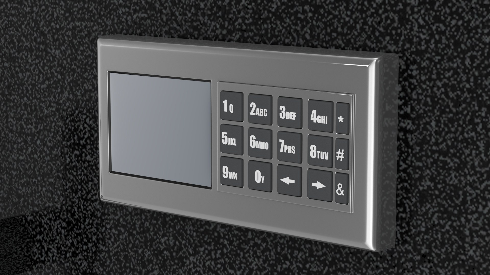Safe With Electronic Keypad 3D Model - TurboSquid 2198791