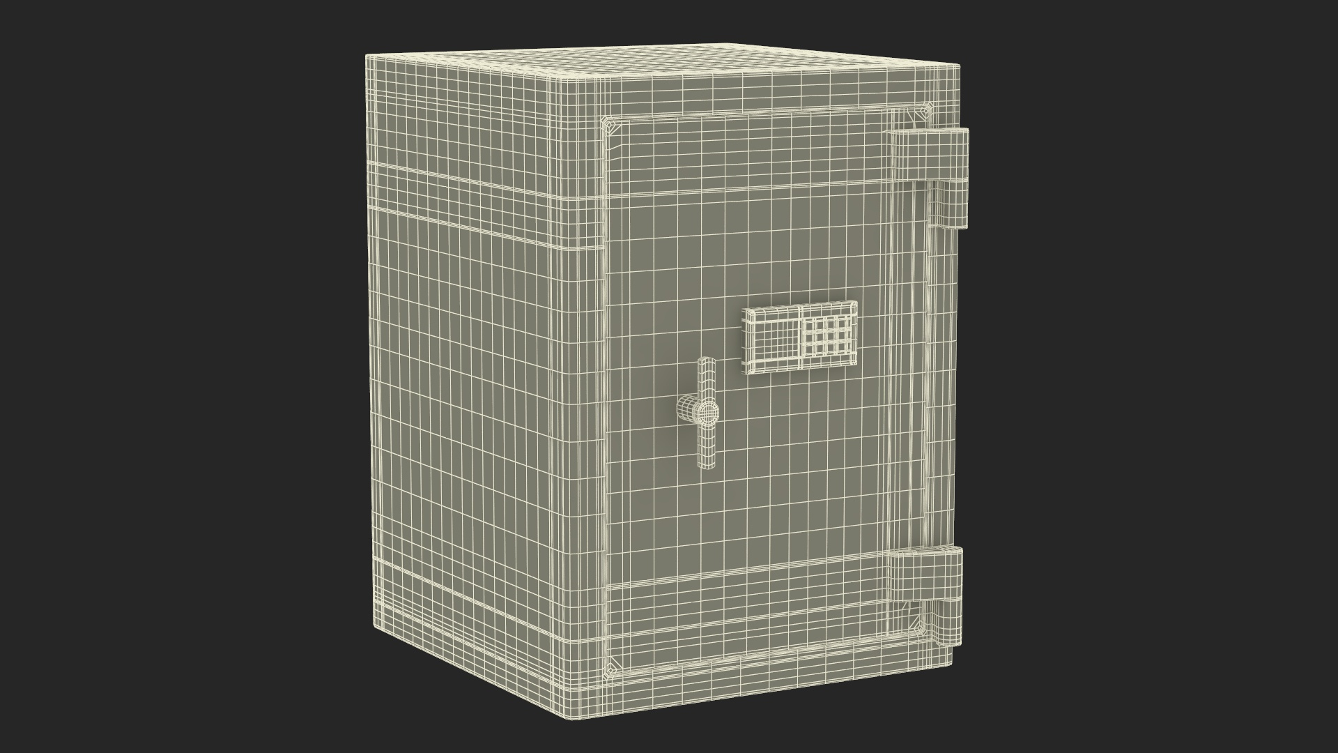 Safe With Electronic Keypad 3D Model - TurboSquid 2198791