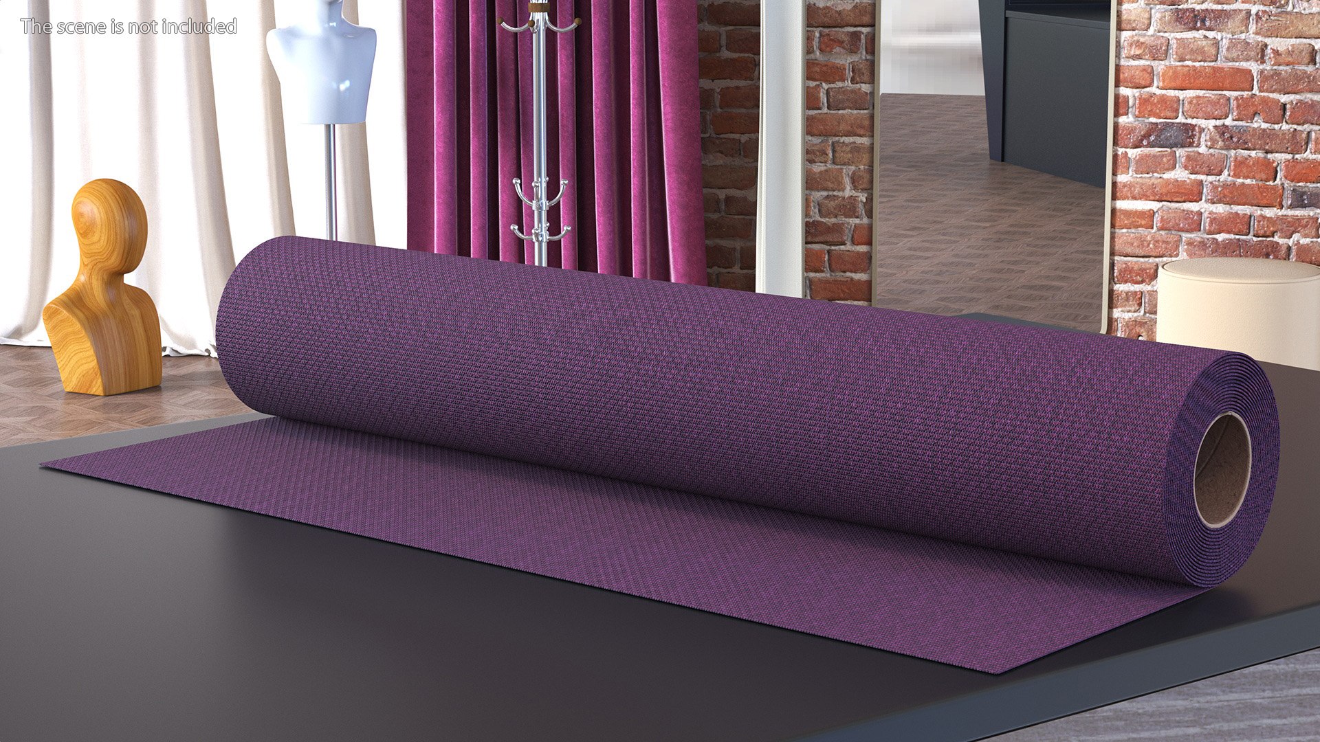 3D Fabric Roll Purple - TurboSquid 2104775