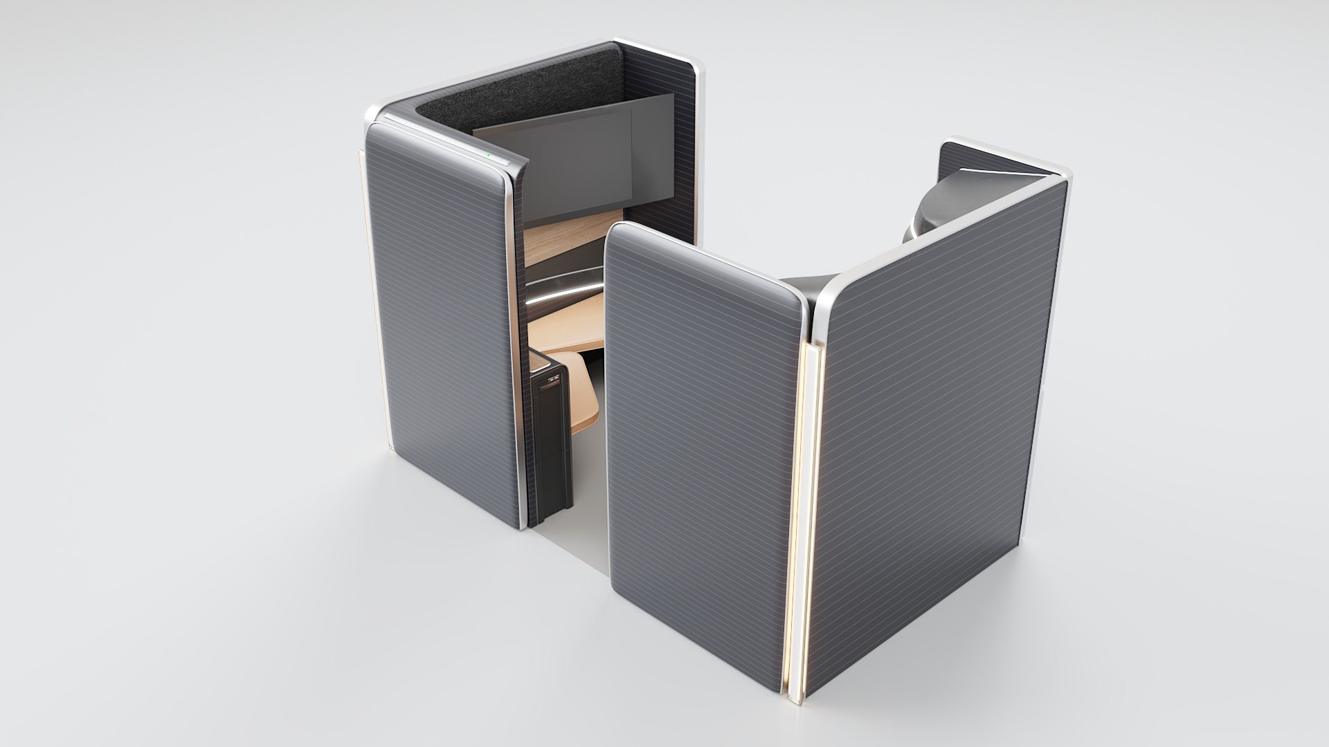 3D First-class Cabin With Passenger Seat Animated Model - TurboSquid ...