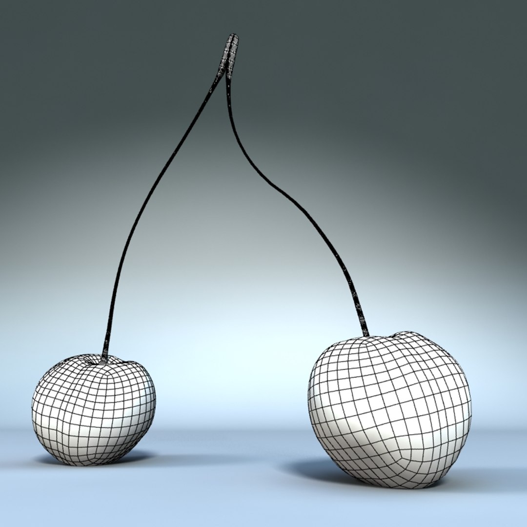 cherries 3d model