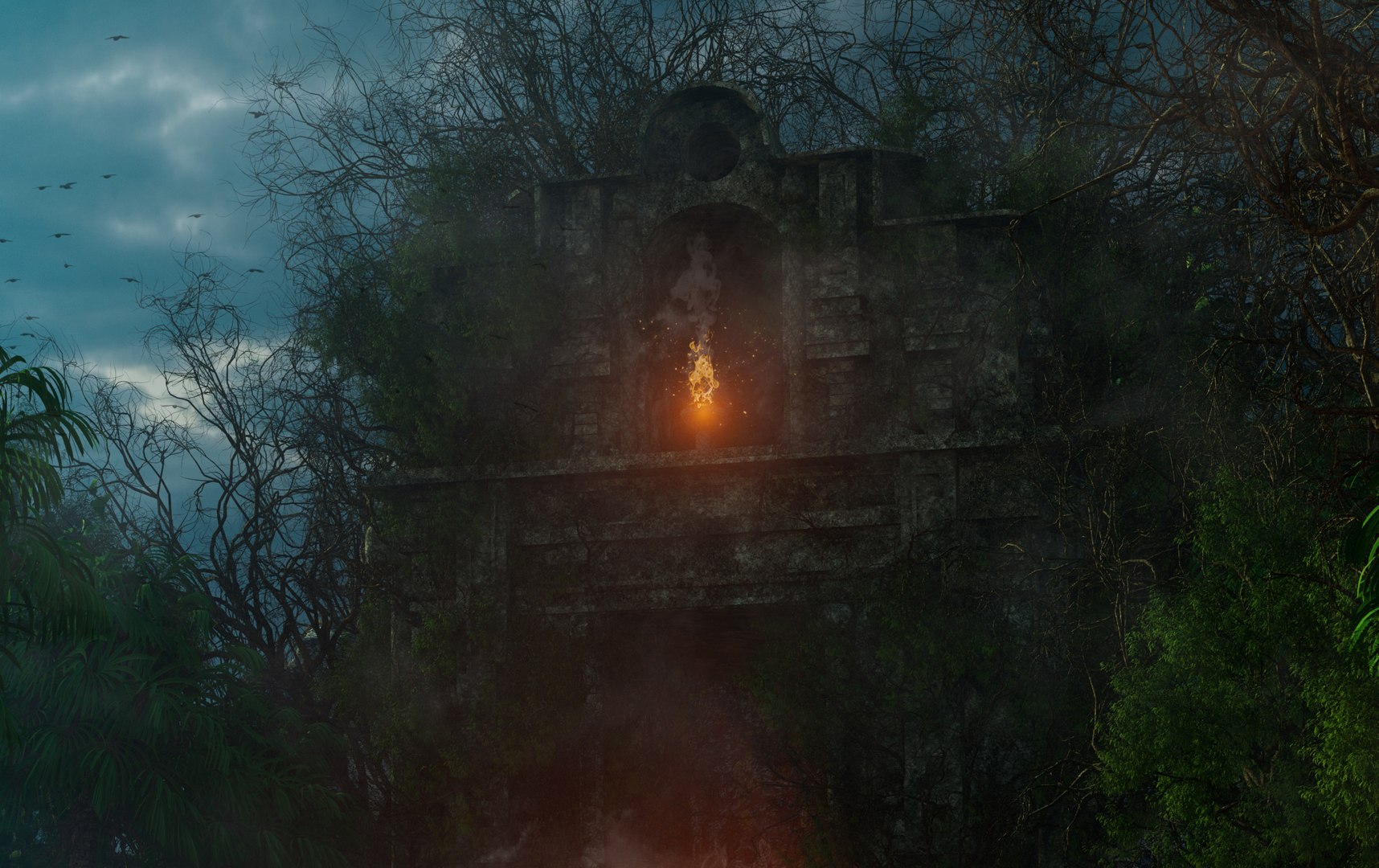 3D Lost Jungle Temple - TurboSquid 1990282