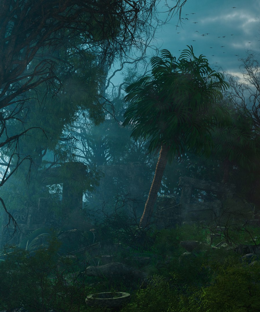 3D Lost Jungle Temple - TurboSquid 1990282