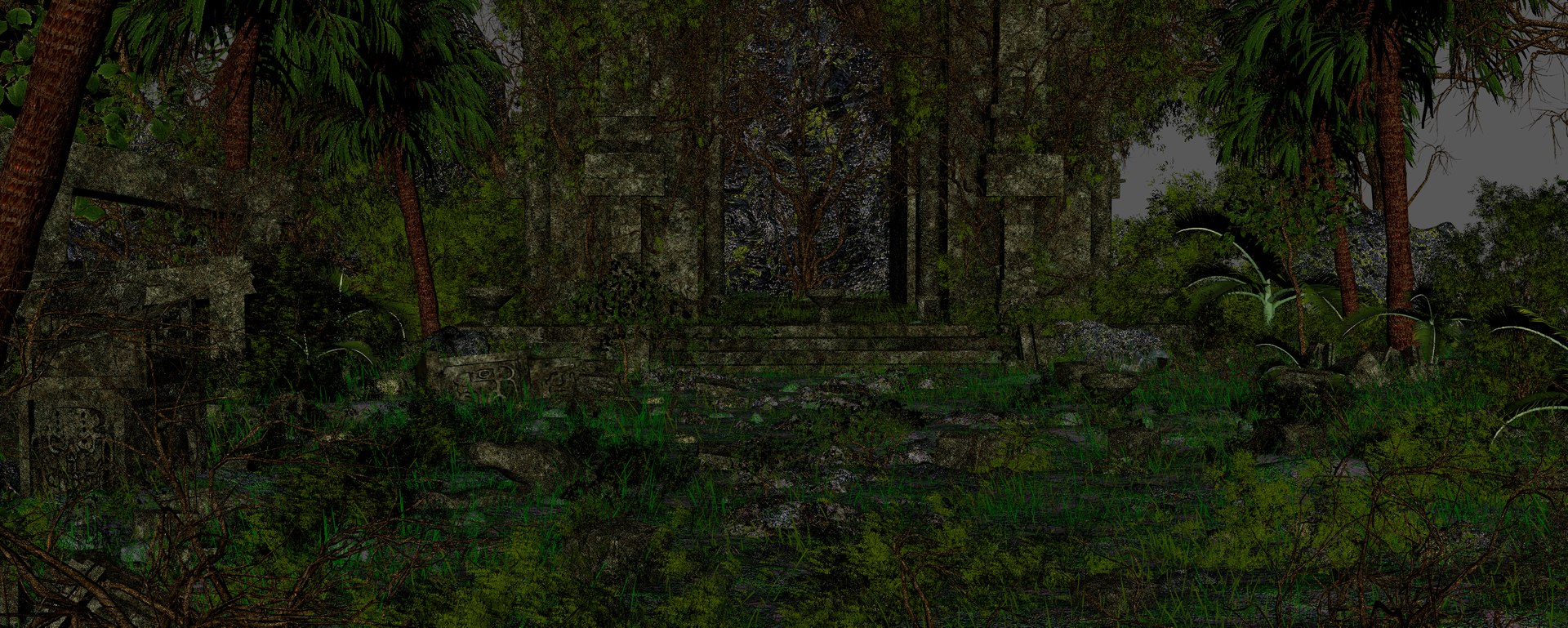 3D Lost Jungle Temple - TurboSquid 1990282