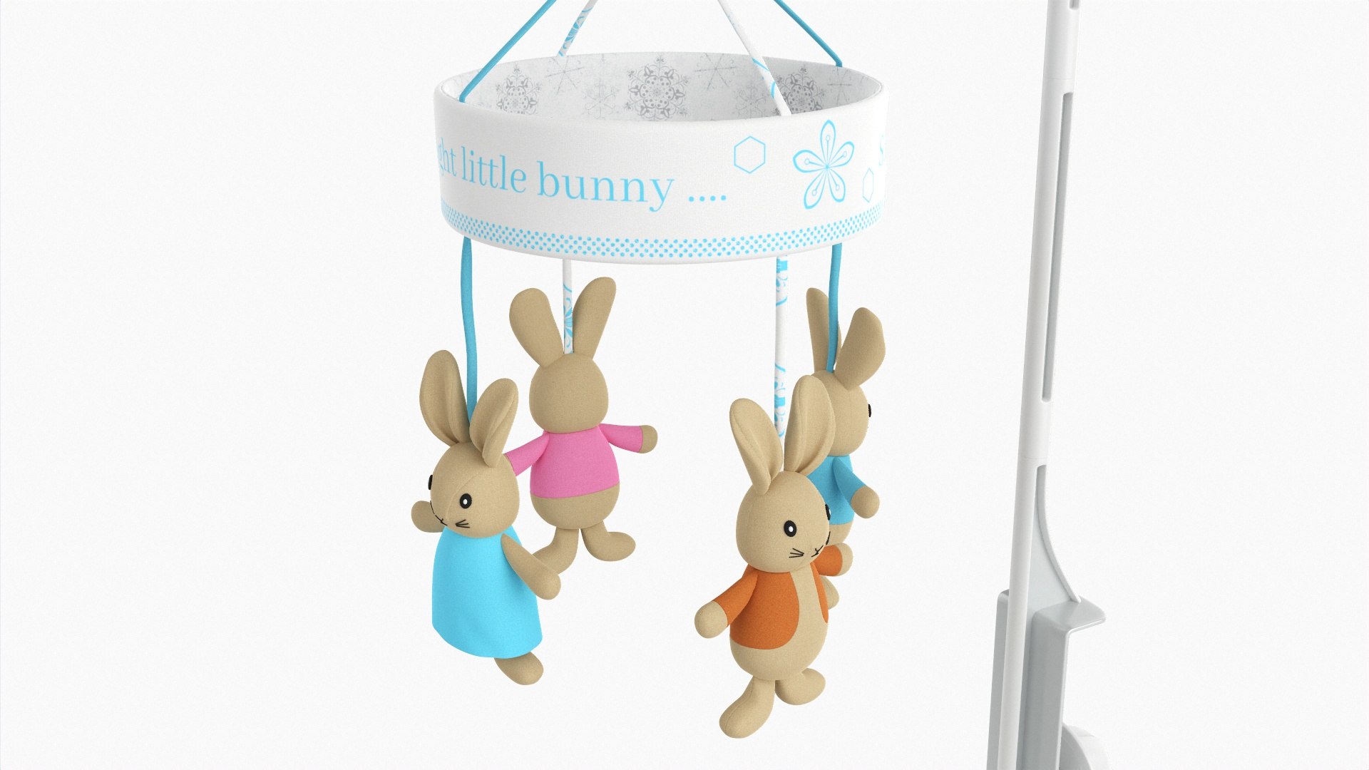 3D Baby Cot Side Musical Toy Carousel Model - TurboSquid 1825004