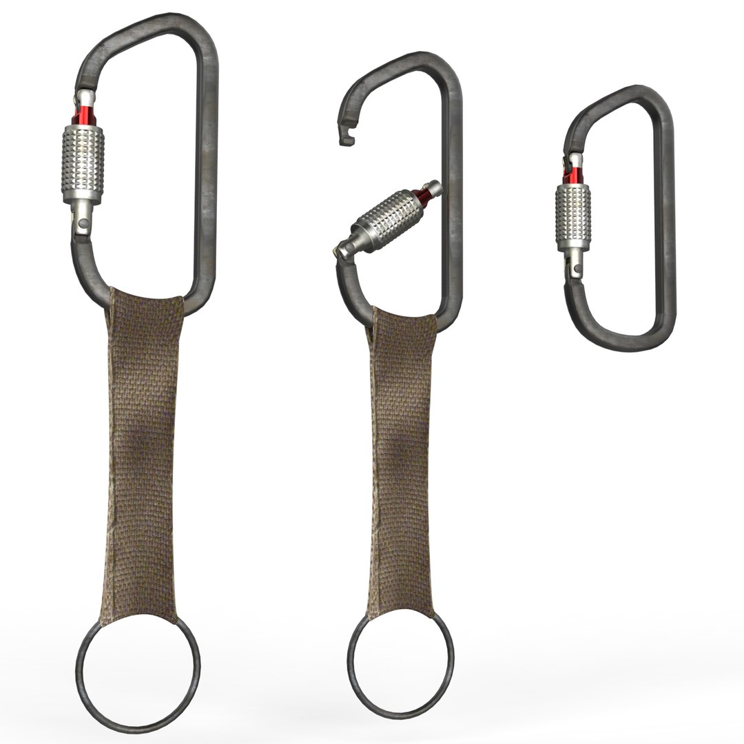 3d Carabiner Model