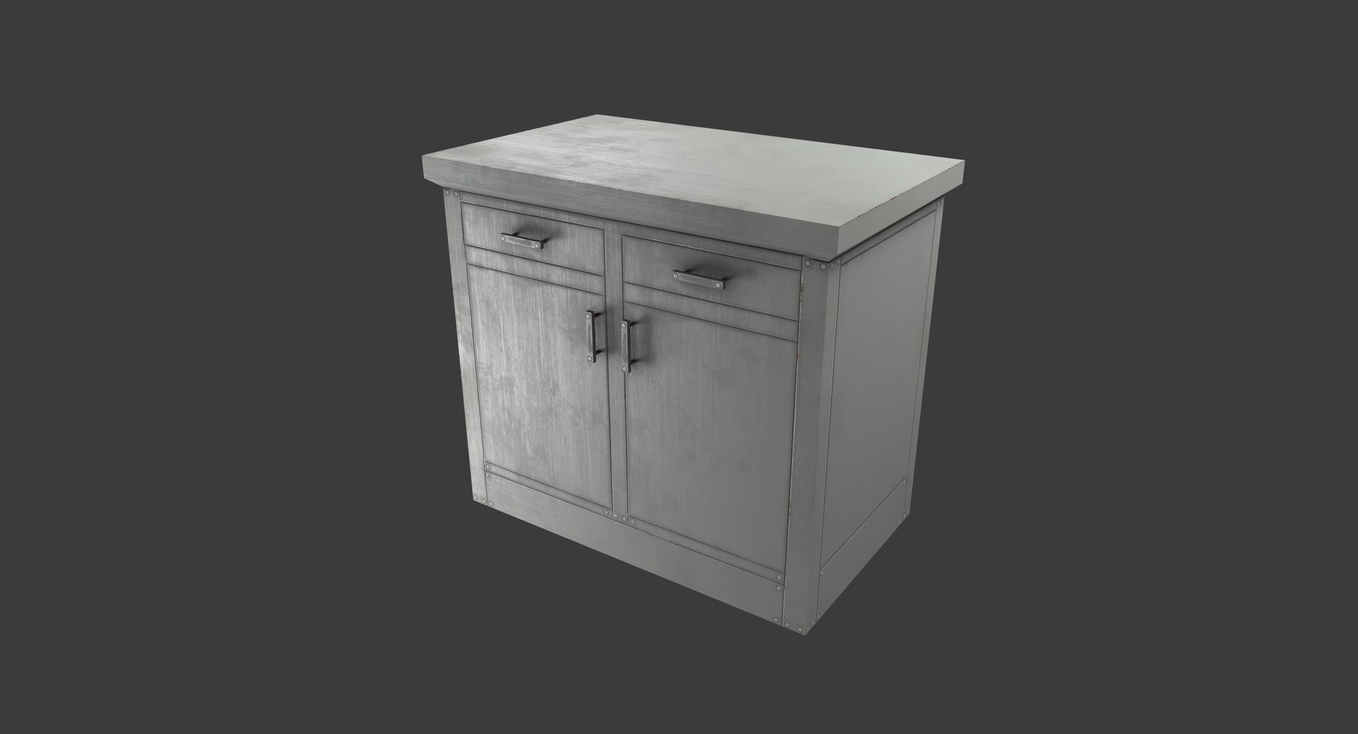 Openable Metal Table 3D - TurboSquid 1269521
