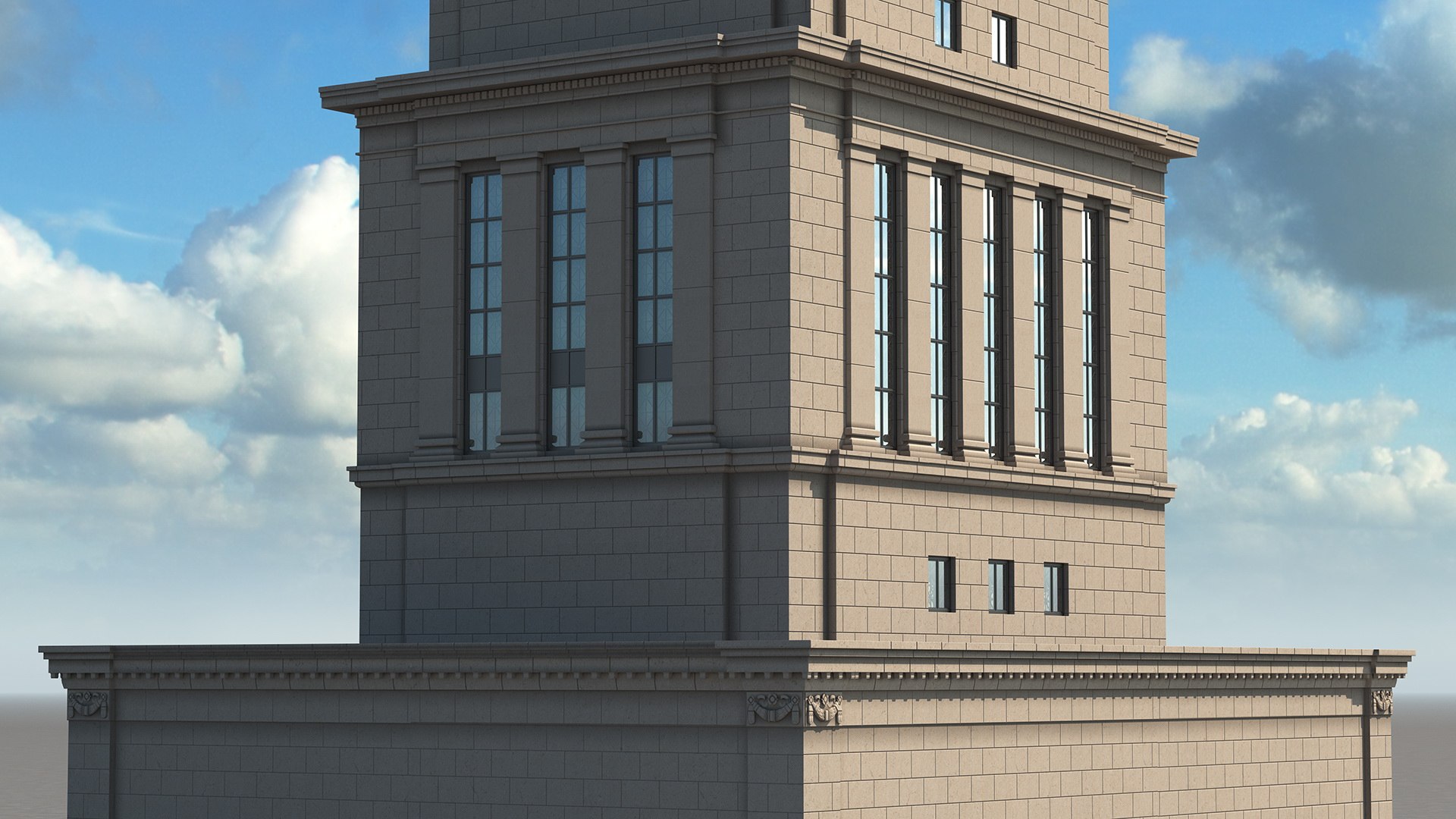 3D Masonic Memorial Tower - TurboSquid 1451829