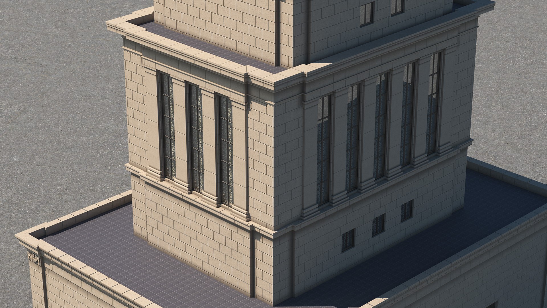 3D Masonic Memorial Tower - TurboSquid 1451829