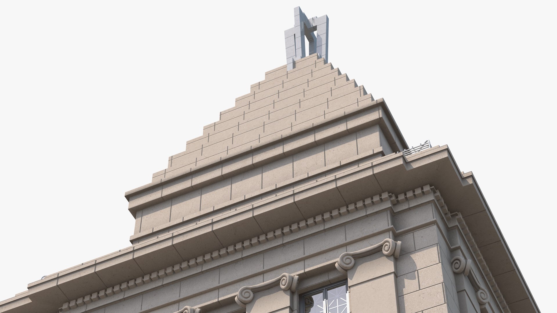 3D Masonic Memorial Tower - TurboSquid 1451829