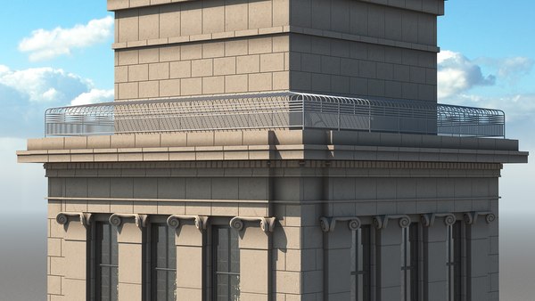 3D masonic memorial tower - TurboSquid 1451829