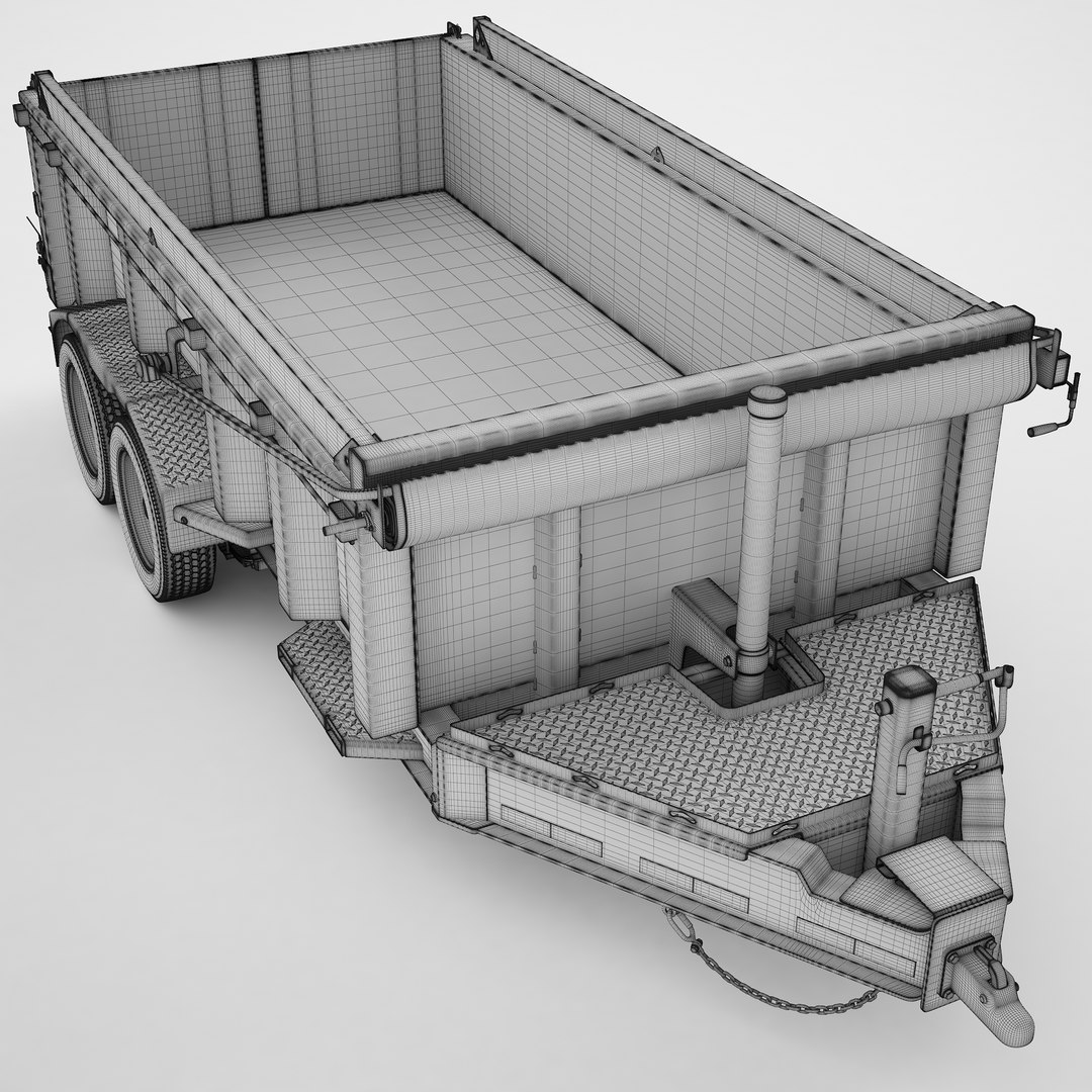 Dump Trailer 05 3D Model - TurboSquid 2211556