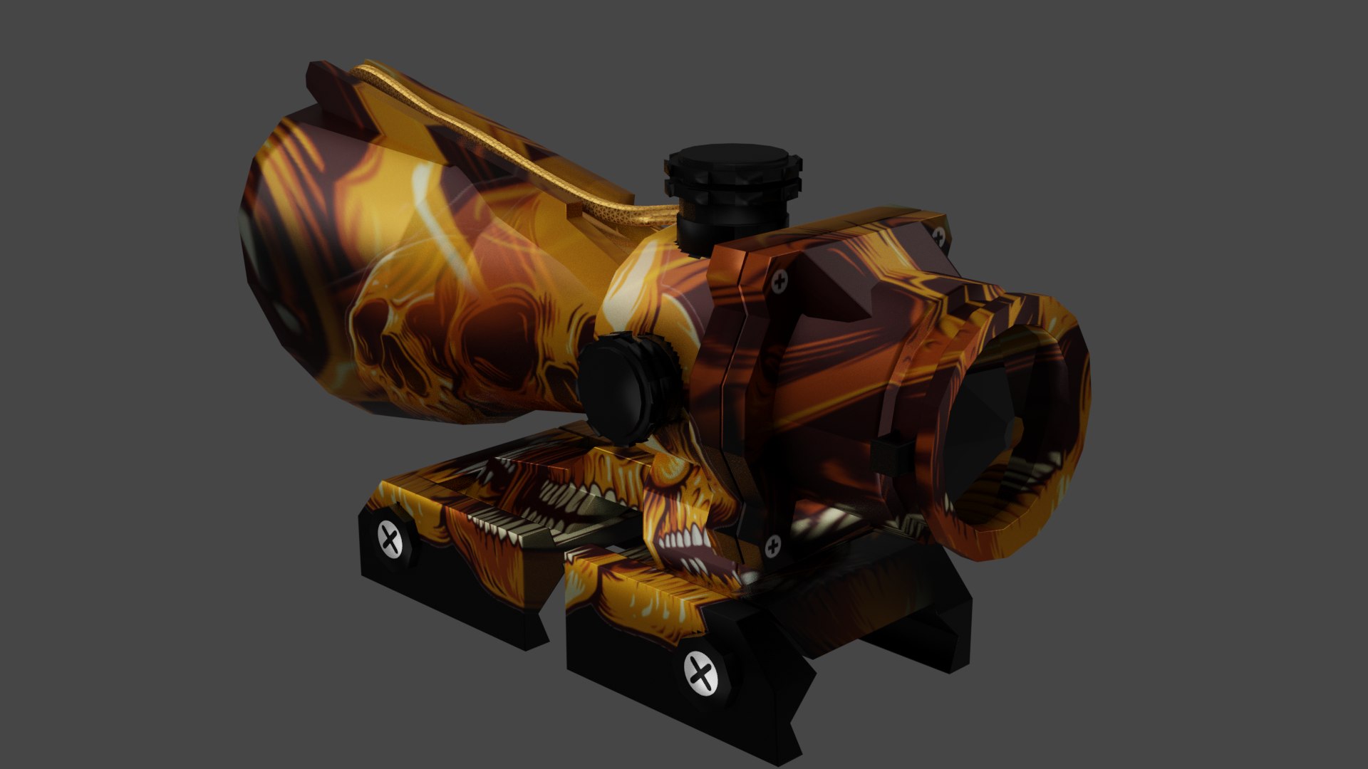 Scope weapon 4x 3D model - TurboSquid 1695416