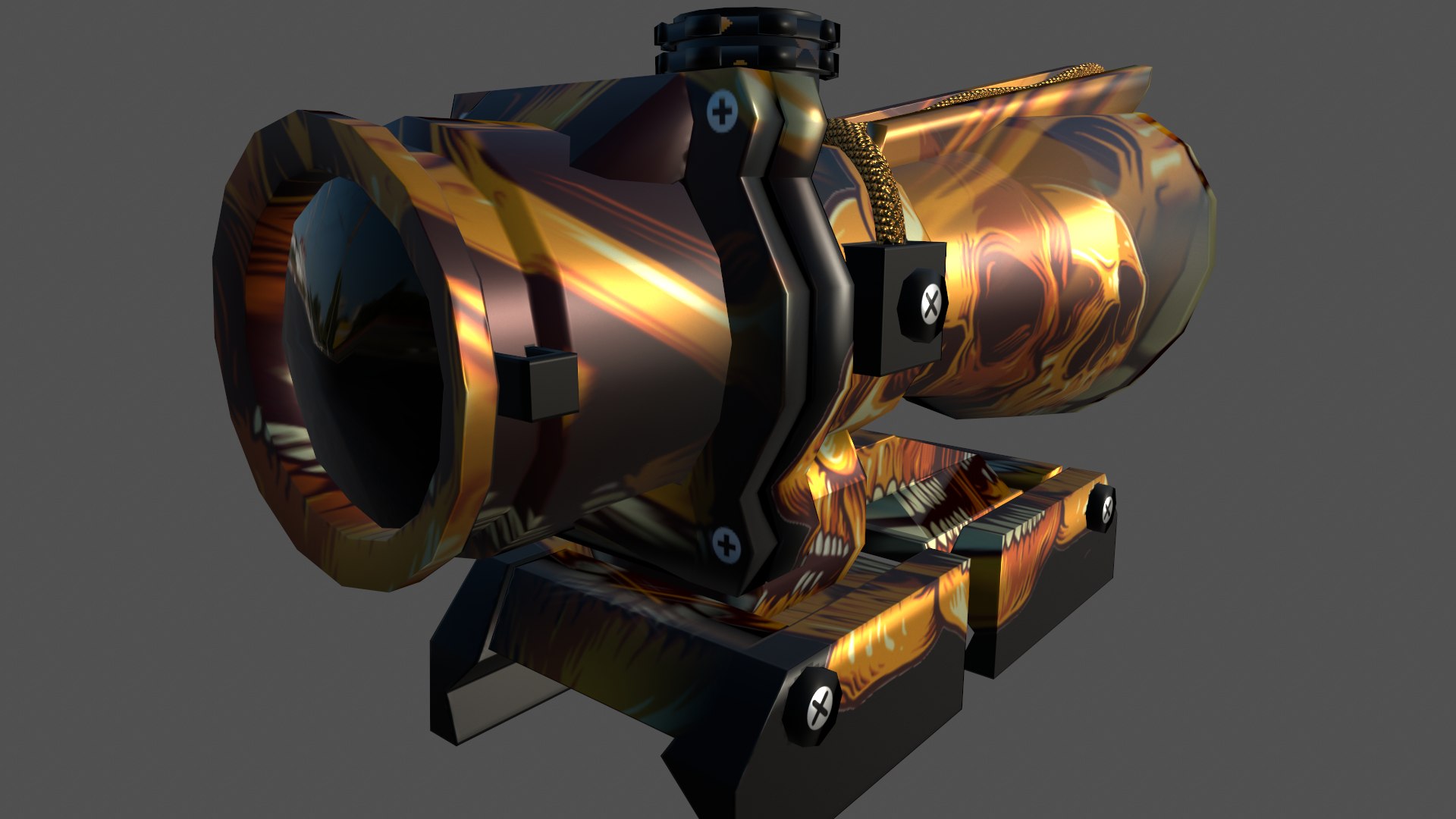 Scope weapon 4x 3D model - TurboSquid 1695416