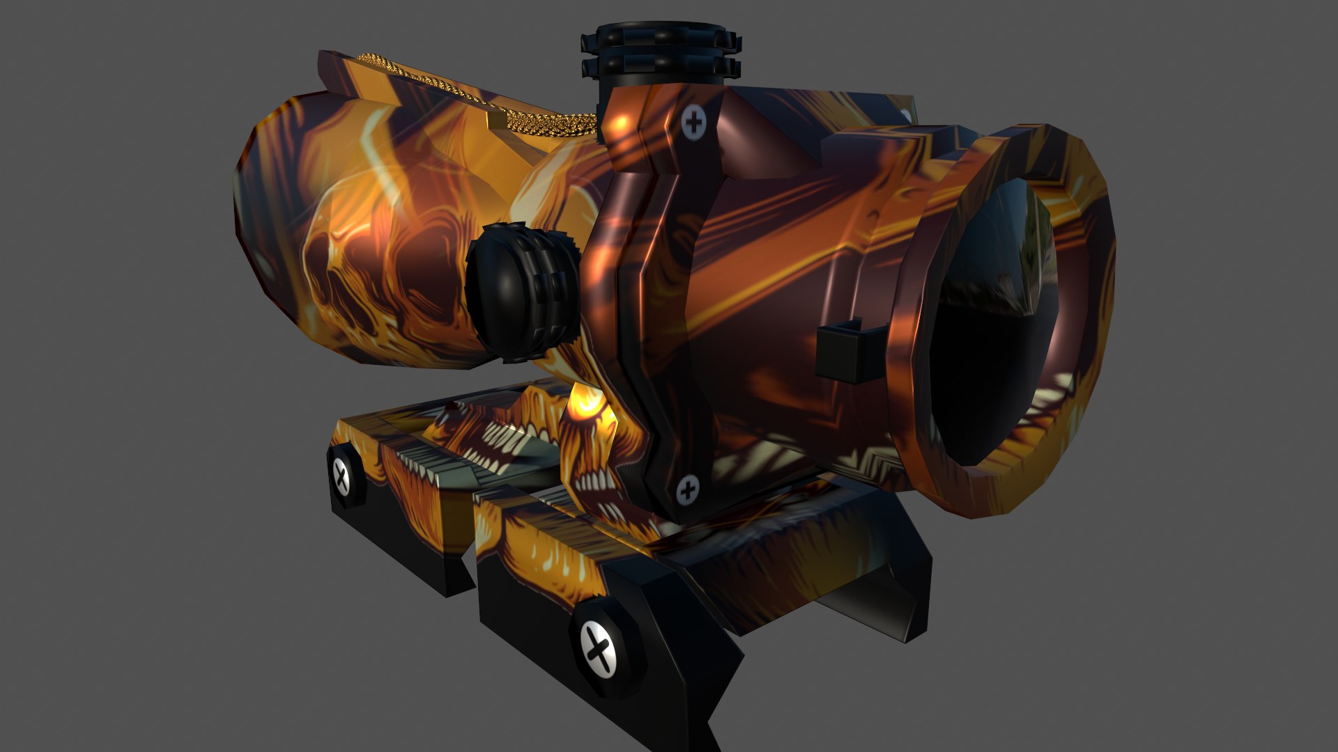 Scope weapon 4x 3D model - TurboSquid 1695416
