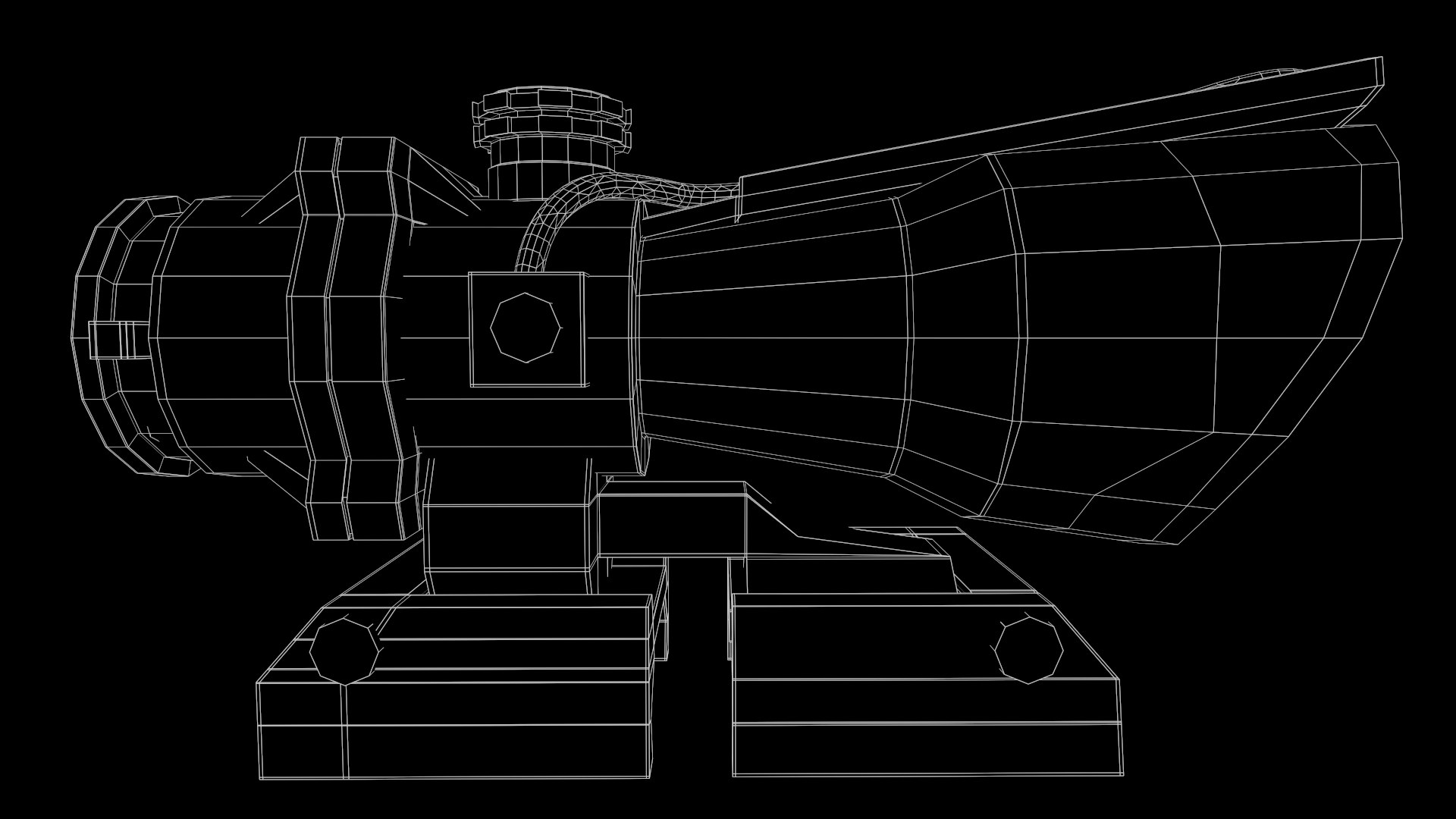 Scope weapon 4x 3D model - TurboSquid 1695416