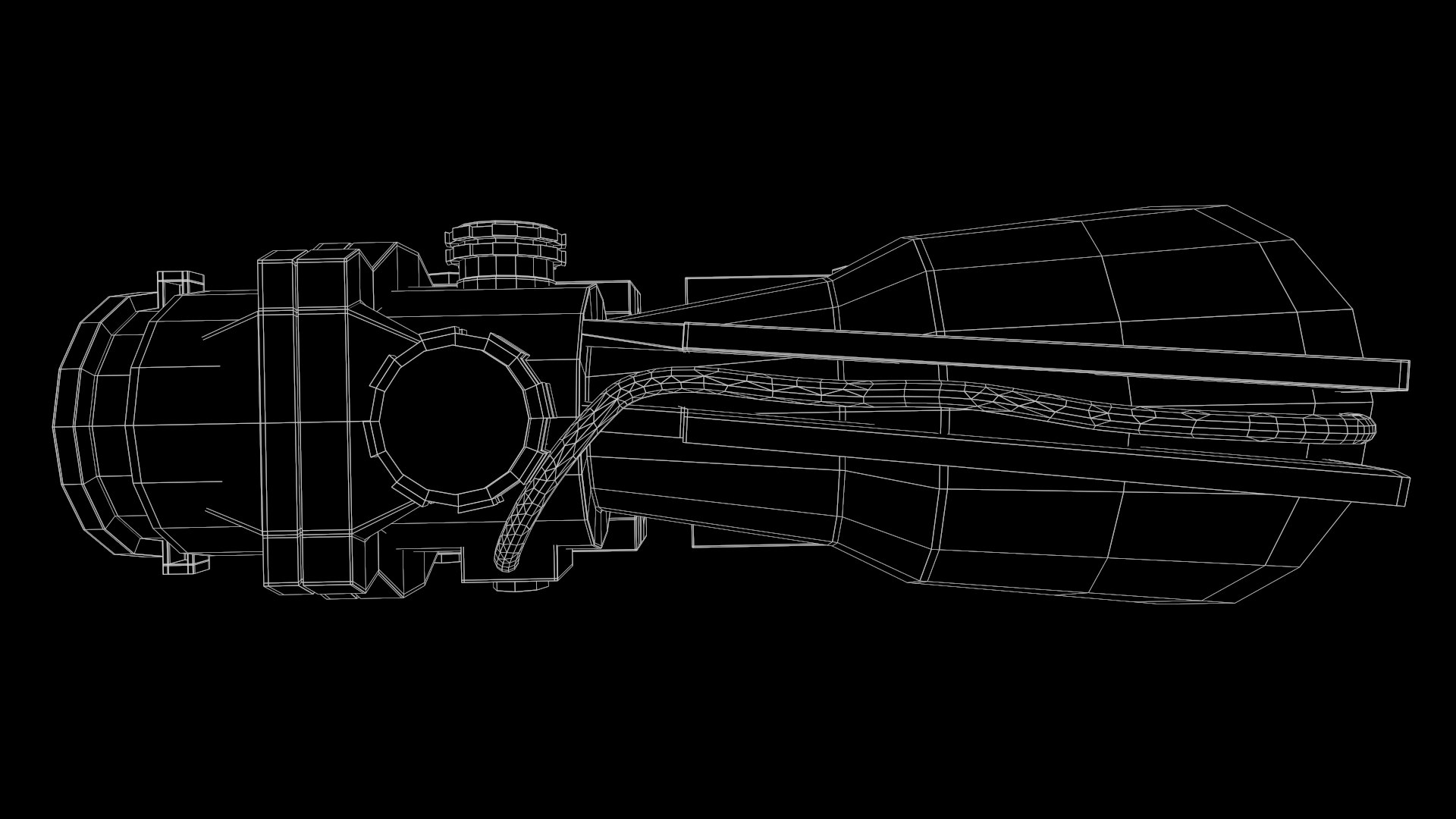 Scope weapon 4x 3D model - TurboSquid 1695416