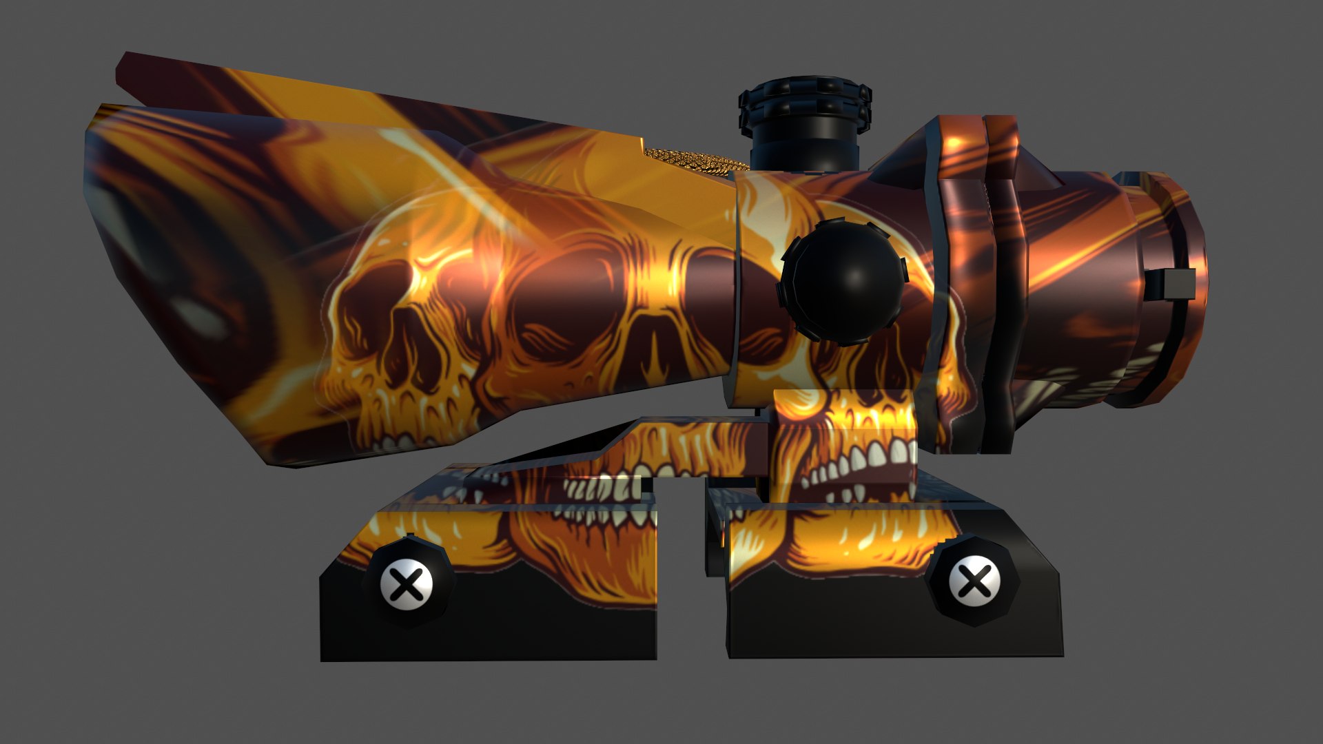 Scope weapon 4x 3D model - TurboSquid 1695416