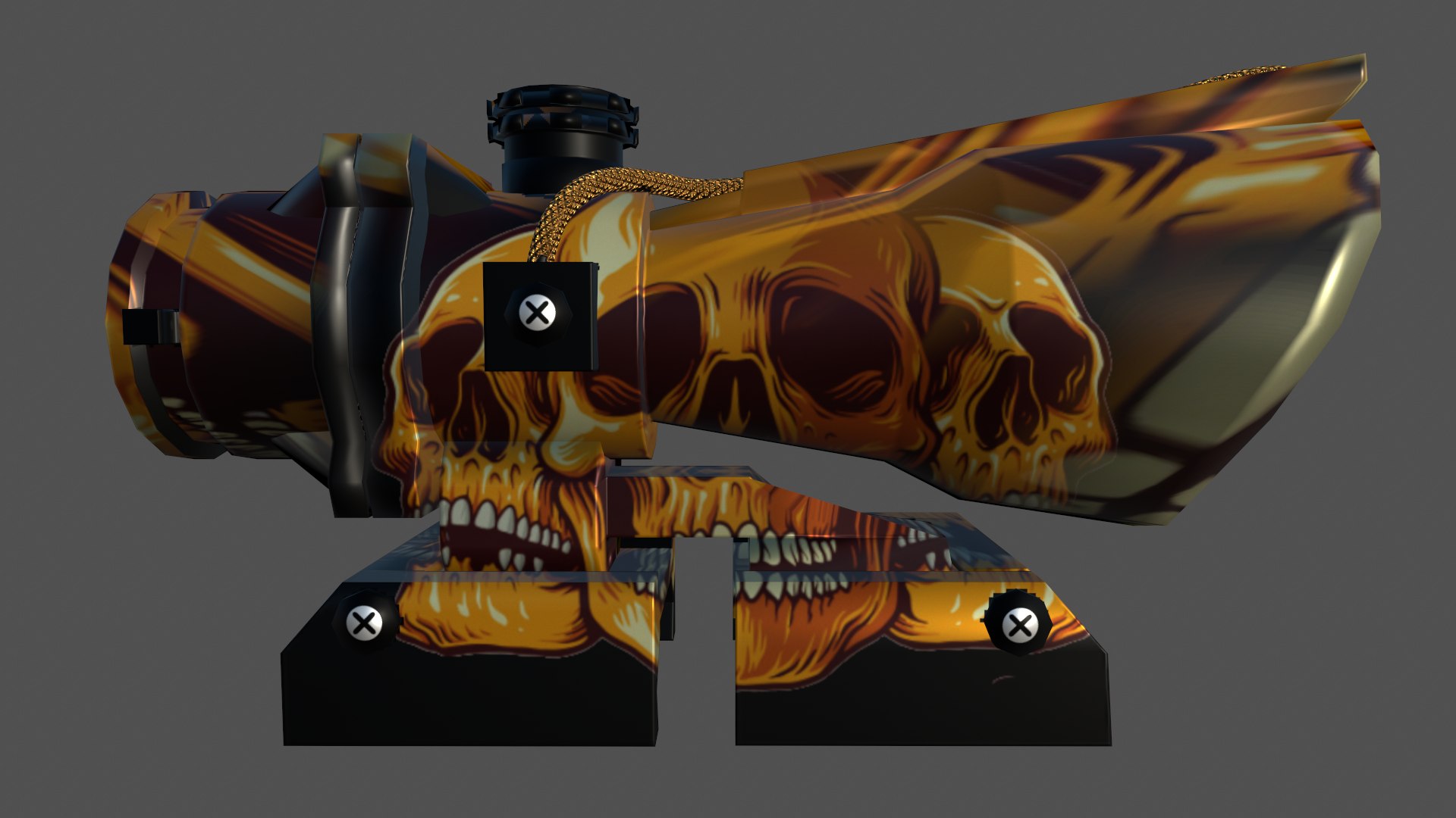 Scope weapon 4x 3D model - TurboSquid 1695416