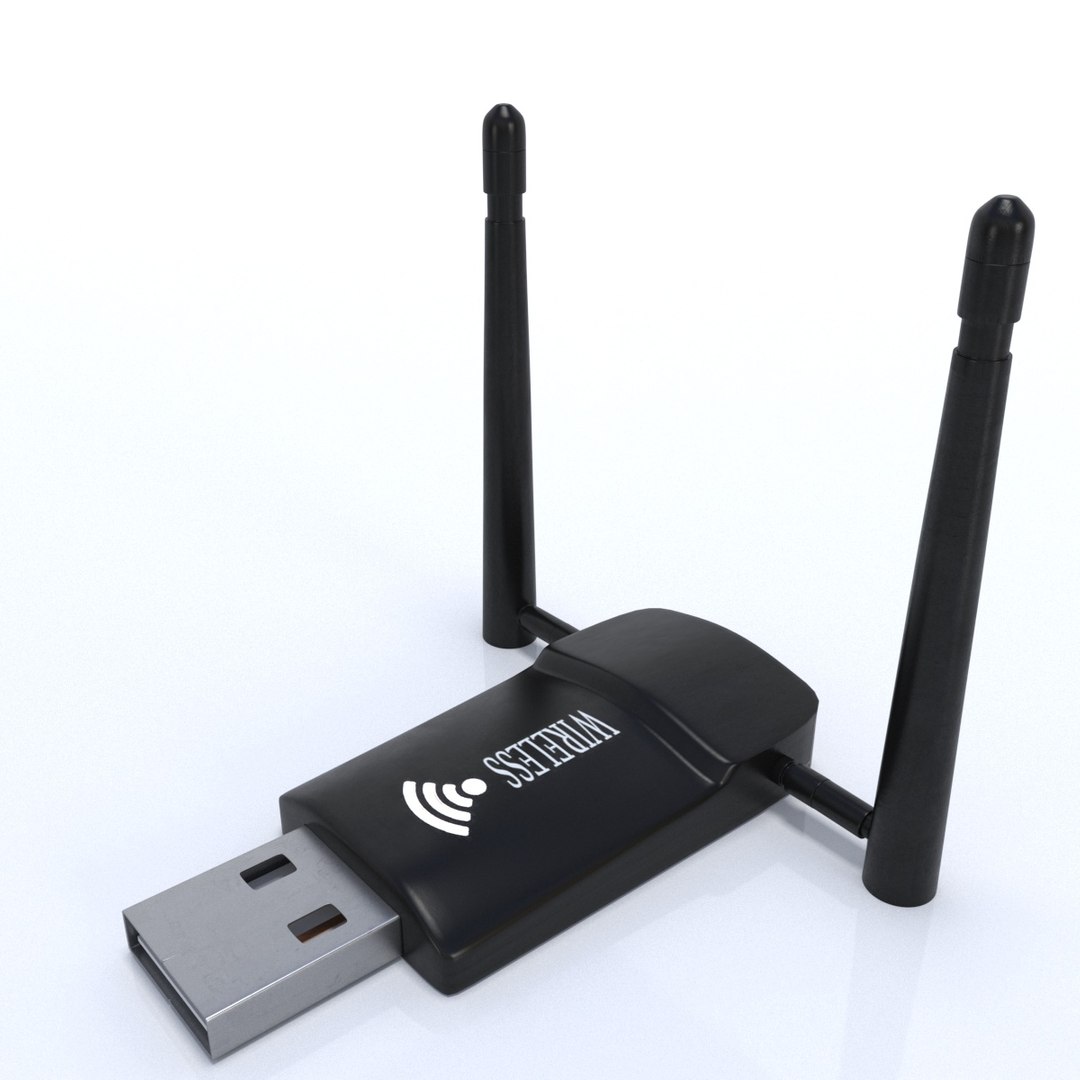 Wireless wifi usb adapter 3D - TurboSquid 1663031