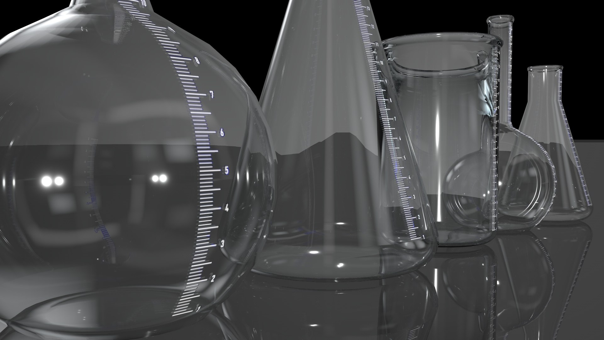 laboratory test tube 3d model