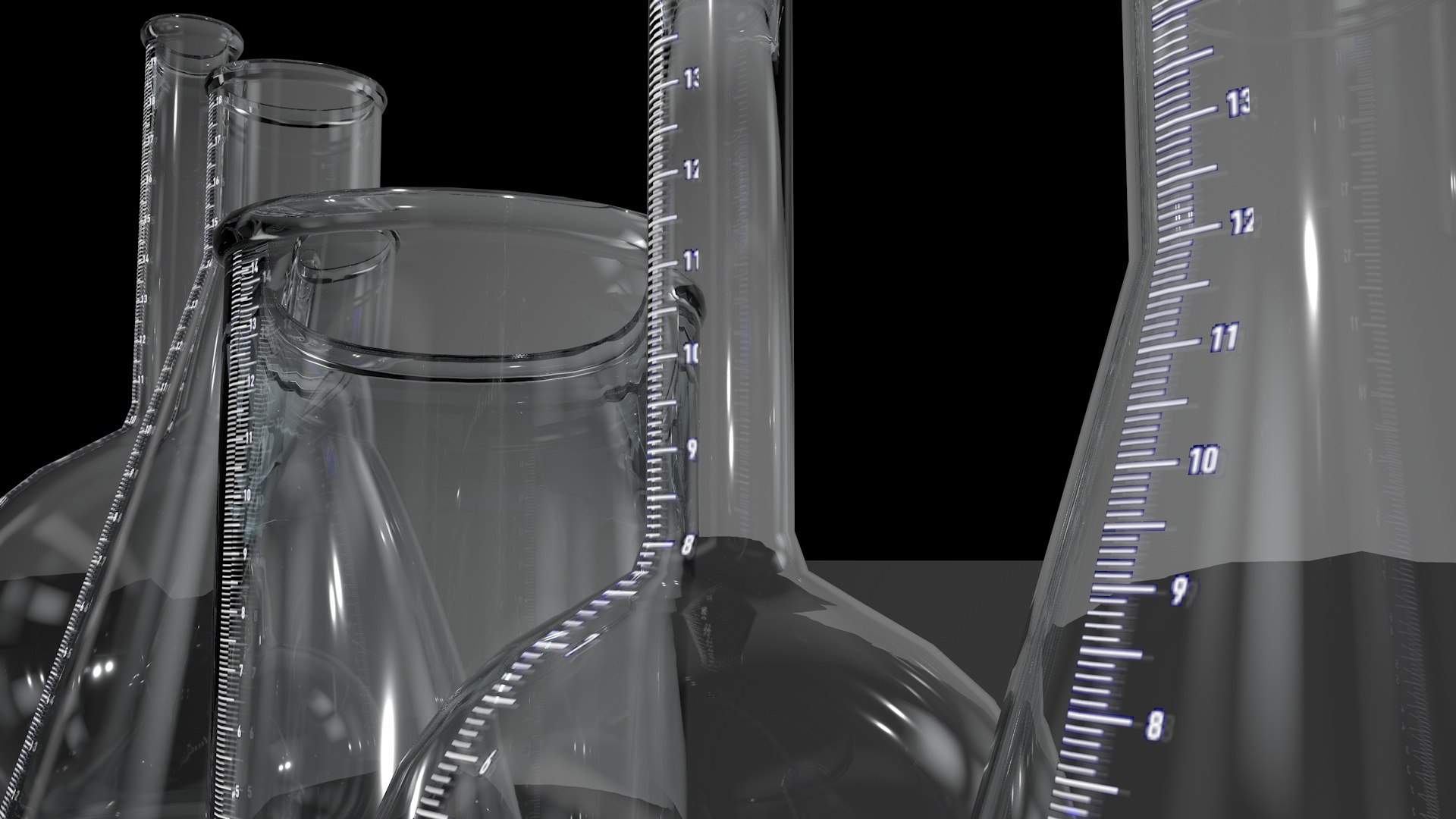 laboratory test tube 3d model