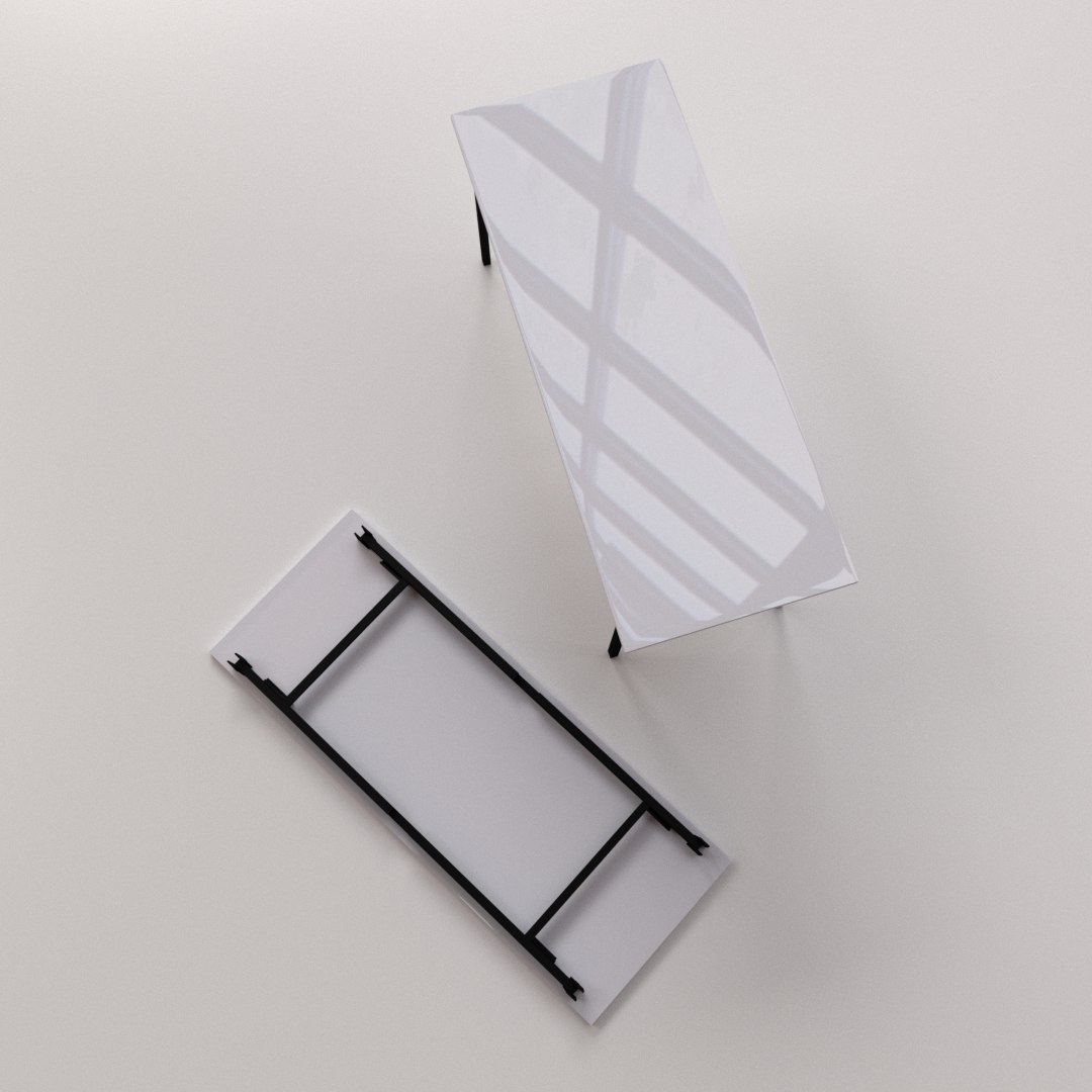 Banquet Table 3D Model - TurboSquid 1348345