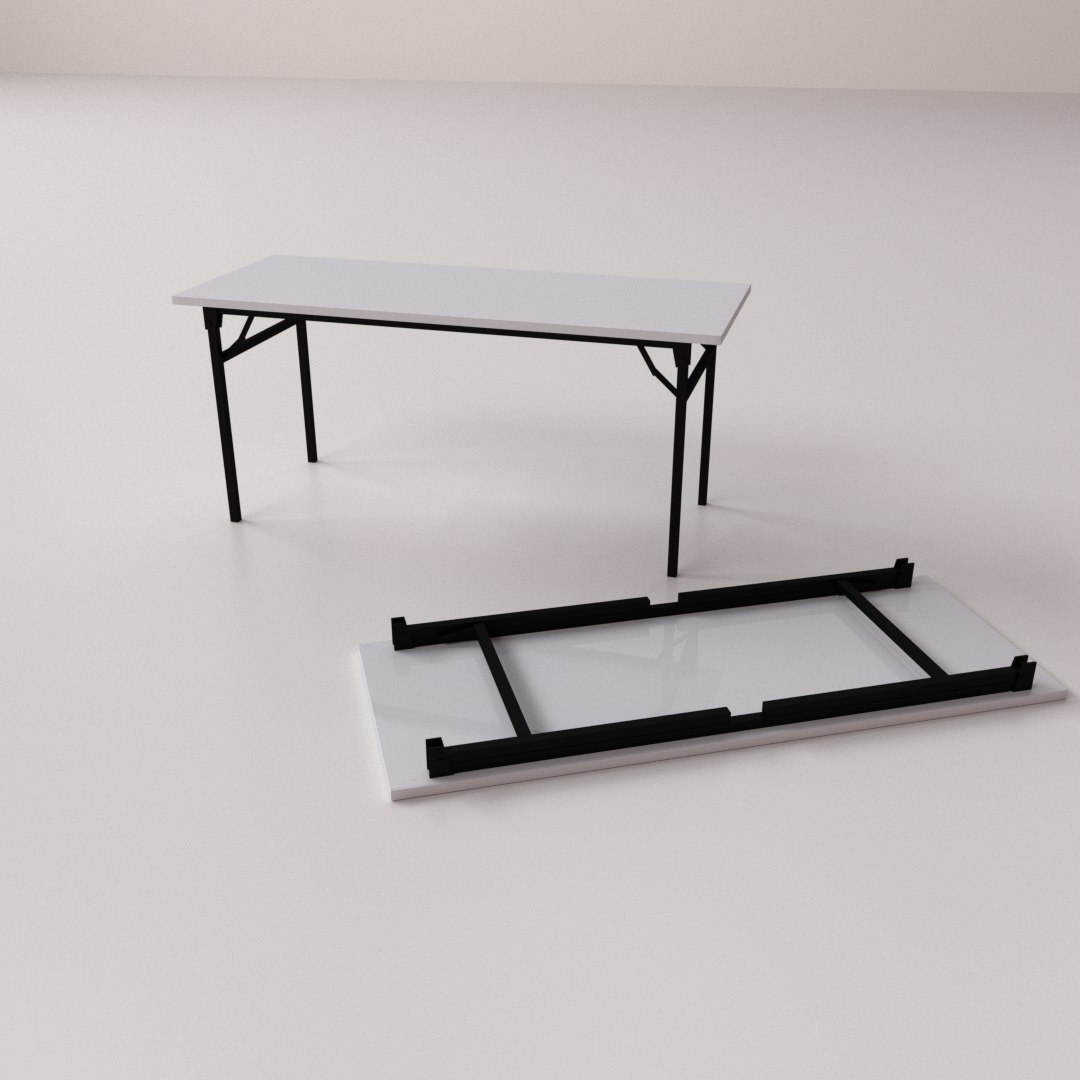 Banquet Table 3D Model - TurboSquid 1348345