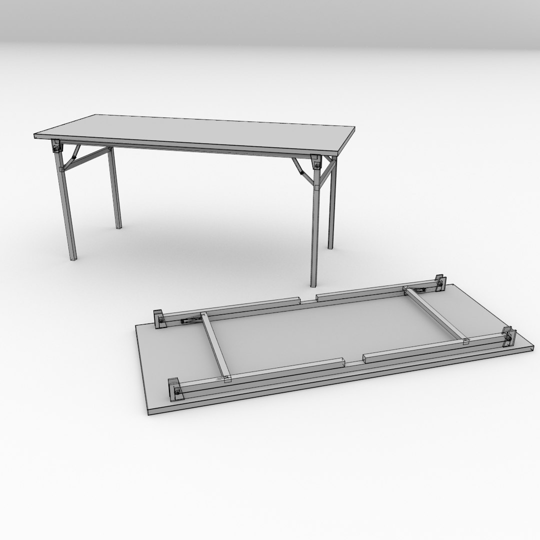 Banquet Table 3D Model - TurboSquid 1348345