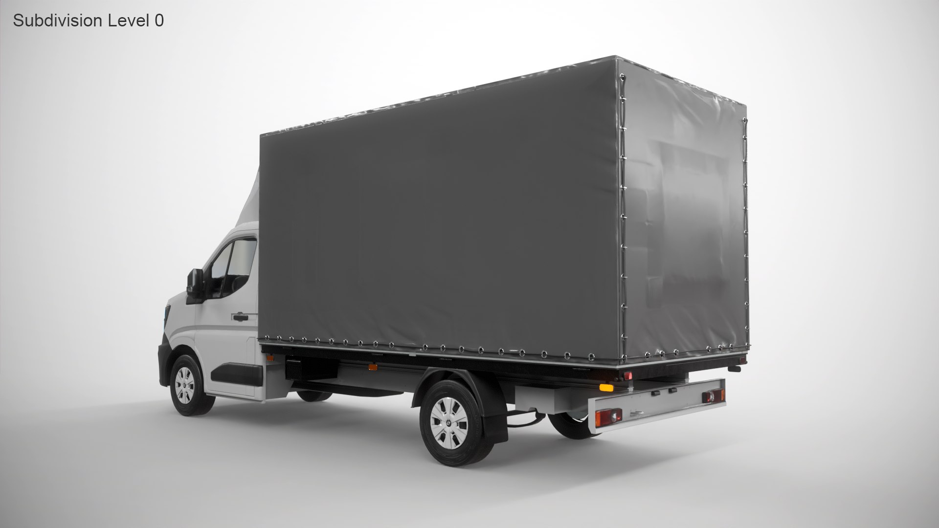 Renault Master 2025 Curtain Box Truck 3D Model Model - TurboSquid 2486412
