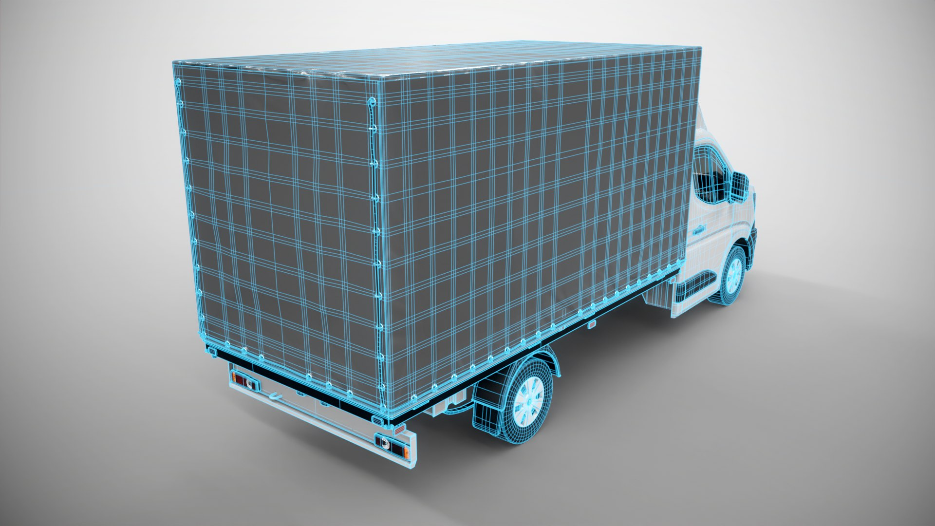 Renault Master 2025 Curtain Box Truck 3D Model Model - TurboSquid 2486412