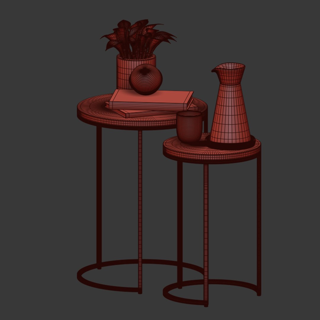 3D Nesting Tables Set - - TurboSquid 1565859