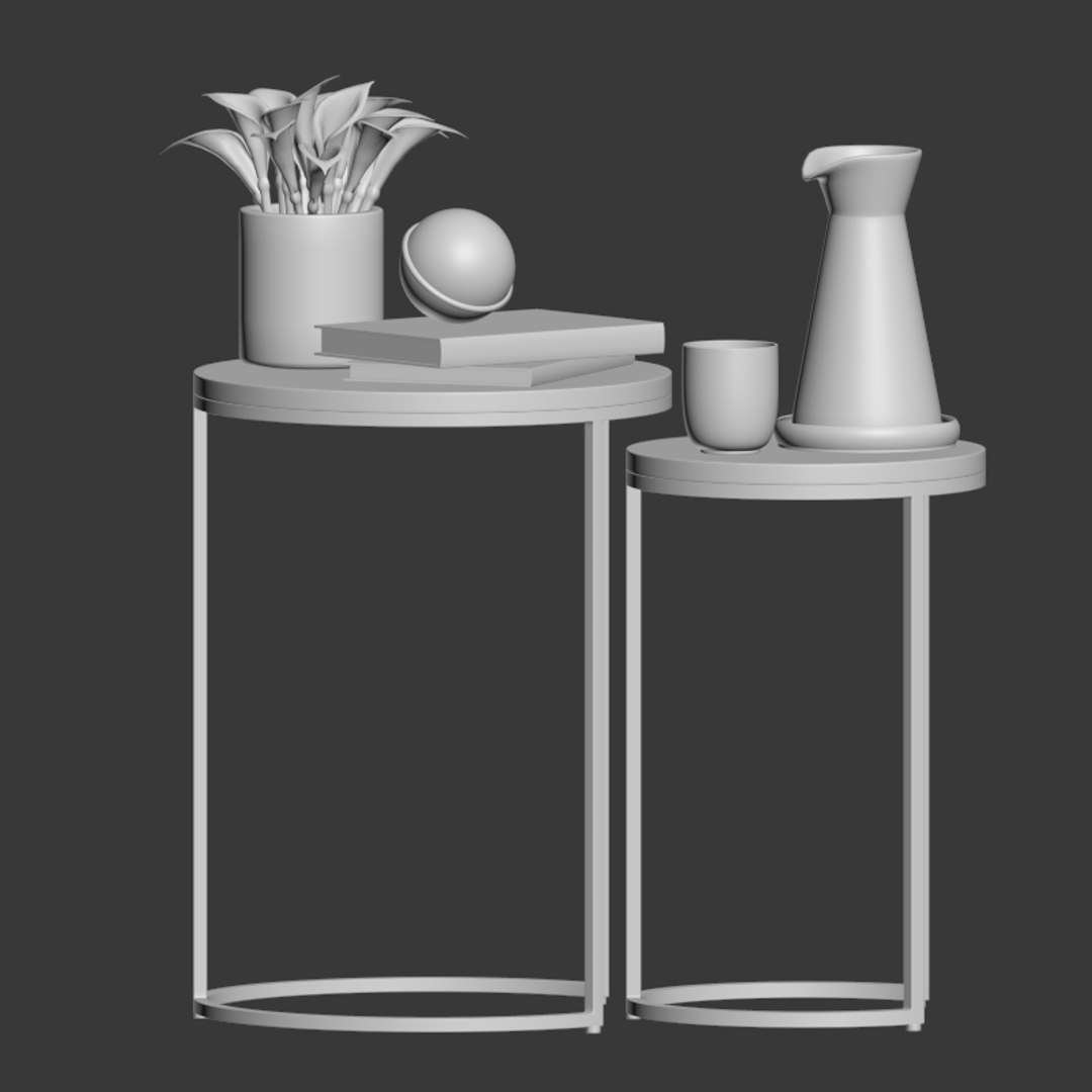 3D Nesting Tables Set - - TurboSquid 1565859
