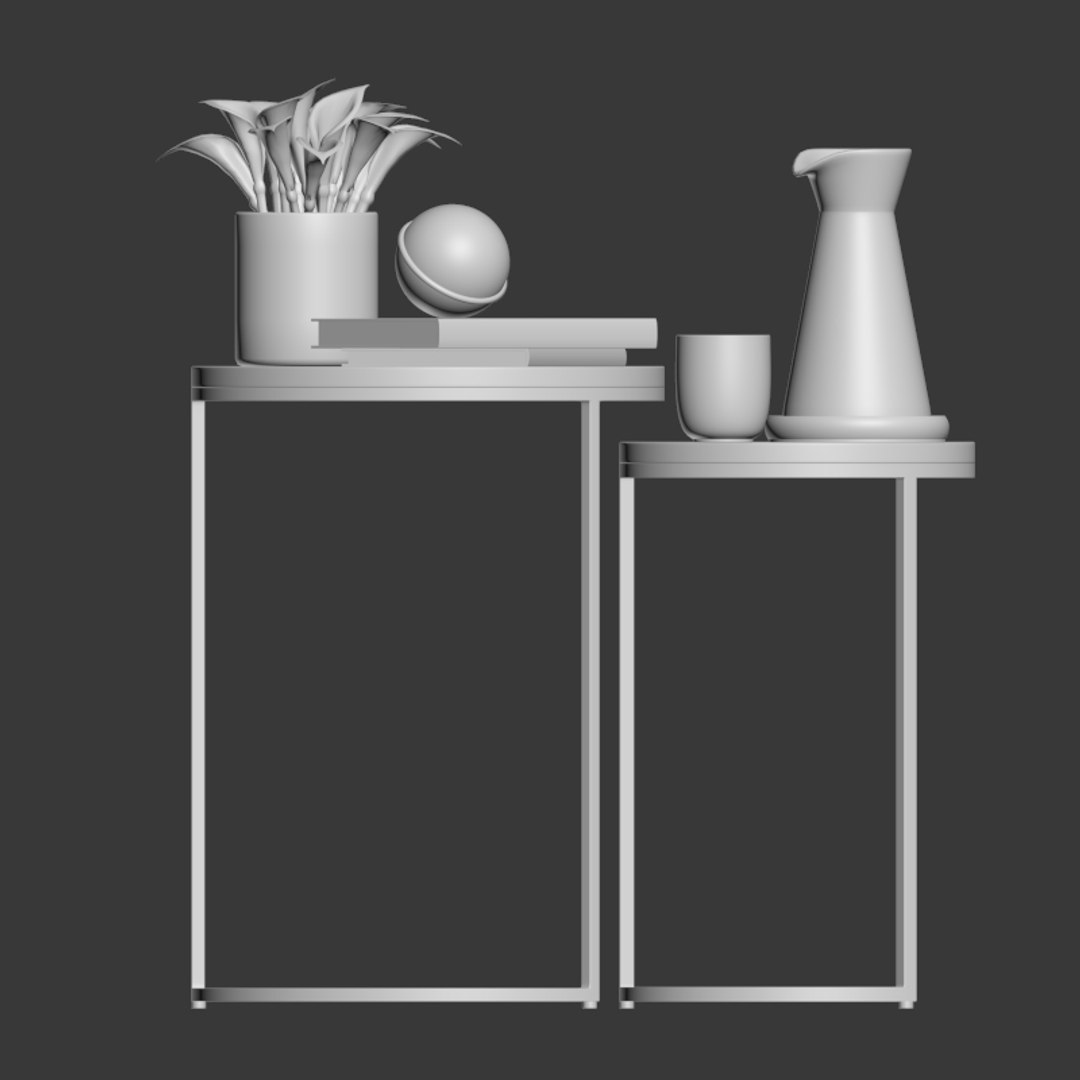 3D Nesting Tables Set - - TurboSquid 1565859