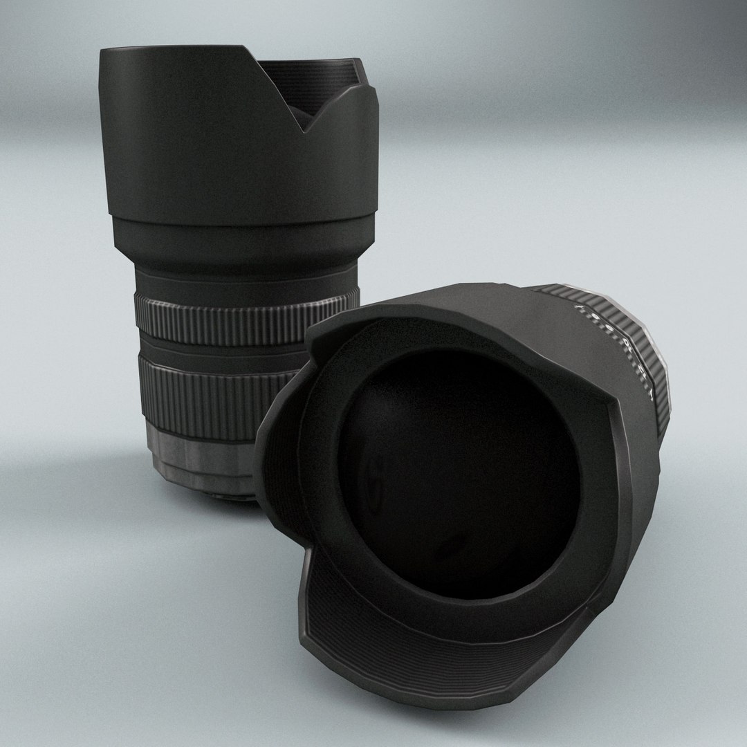 3d Model Of Camera Kit Lens V3