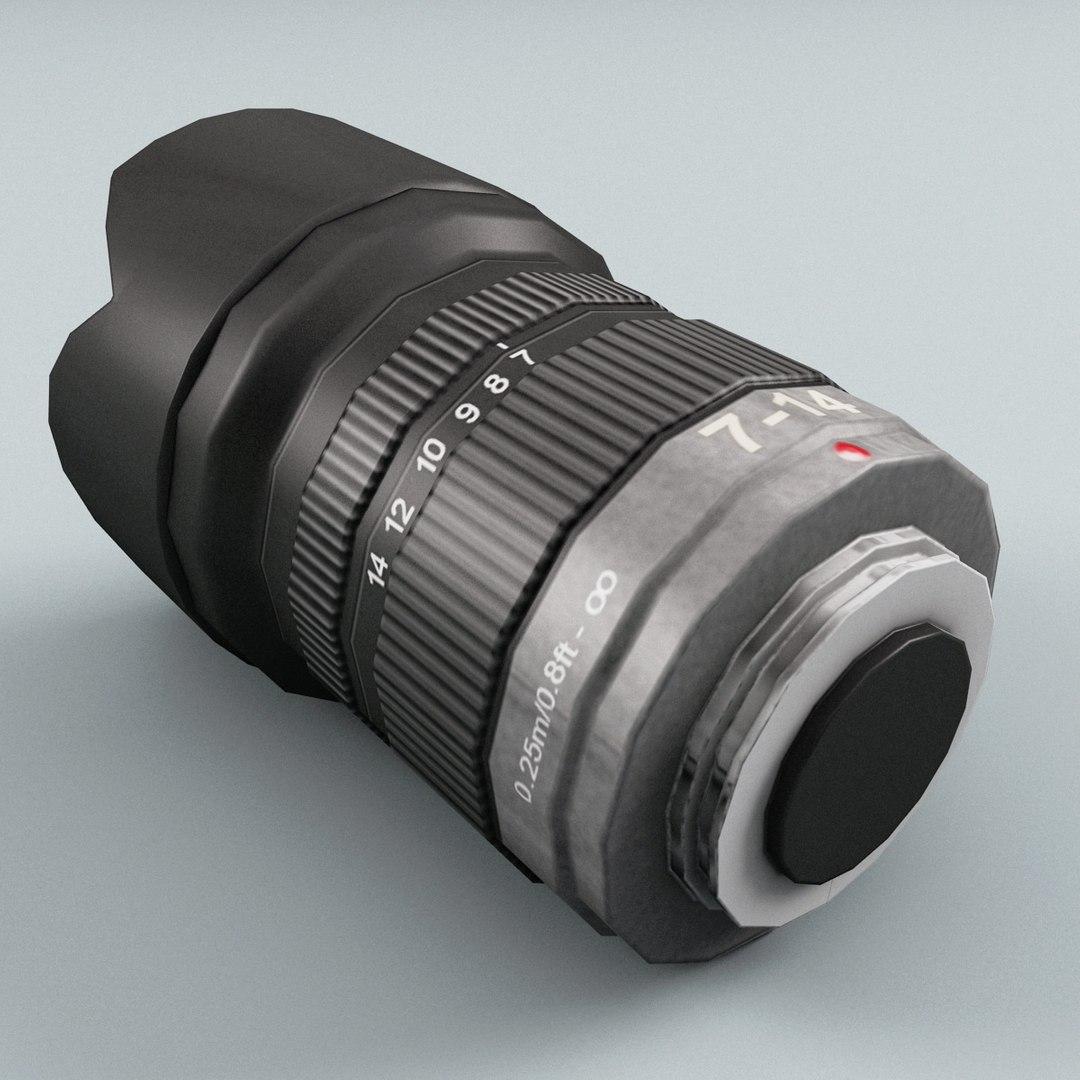 3d Model Of Camera Kit Lens V3