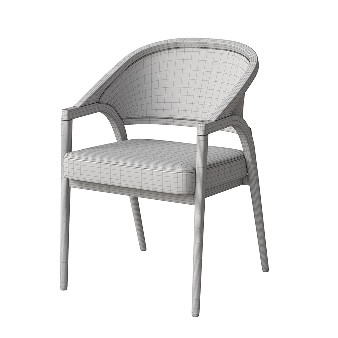 3D Aimee Dining Arm Chair In Cinder Model - TurboSquid 2277551