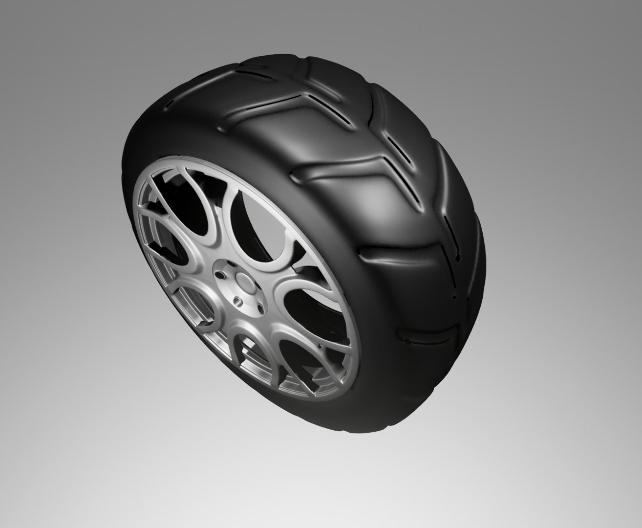 3d Model Car Tire Wheel