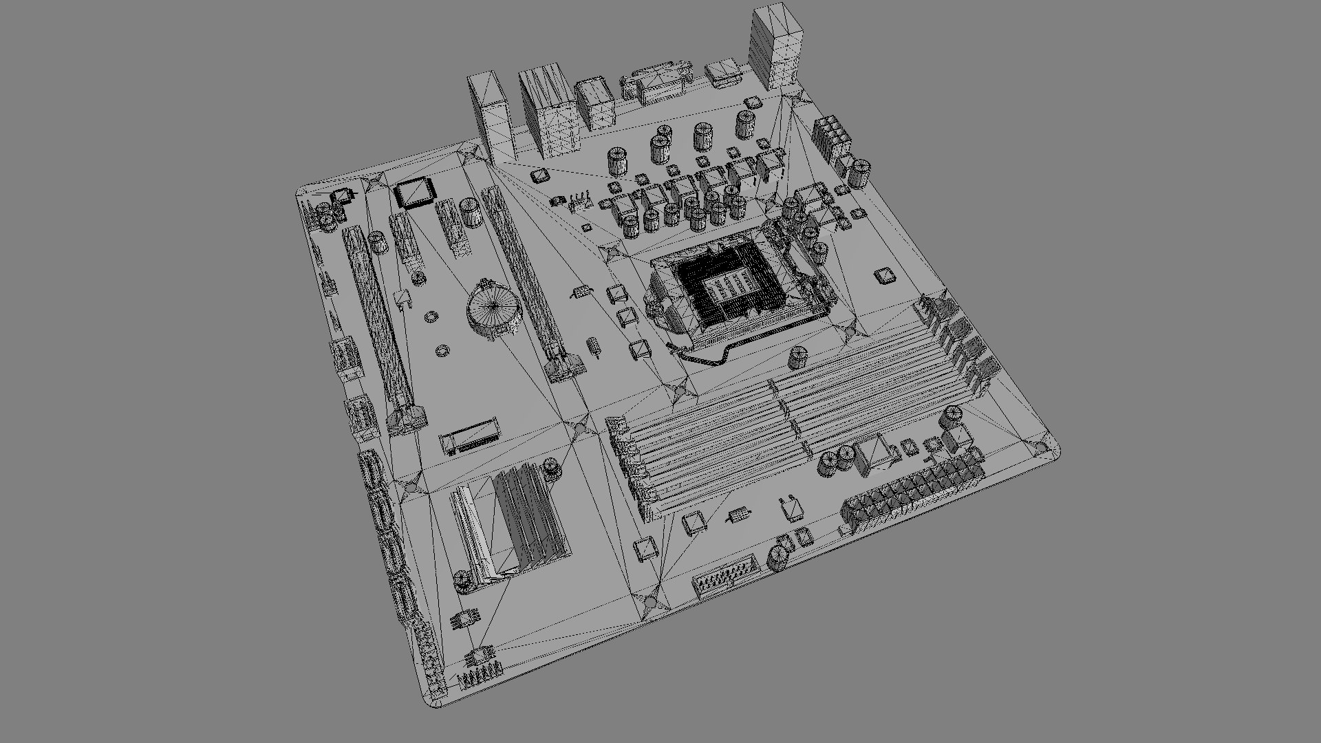 3D Model PC Motherboard MicroATX Mk05 - TurboSquid 1994185