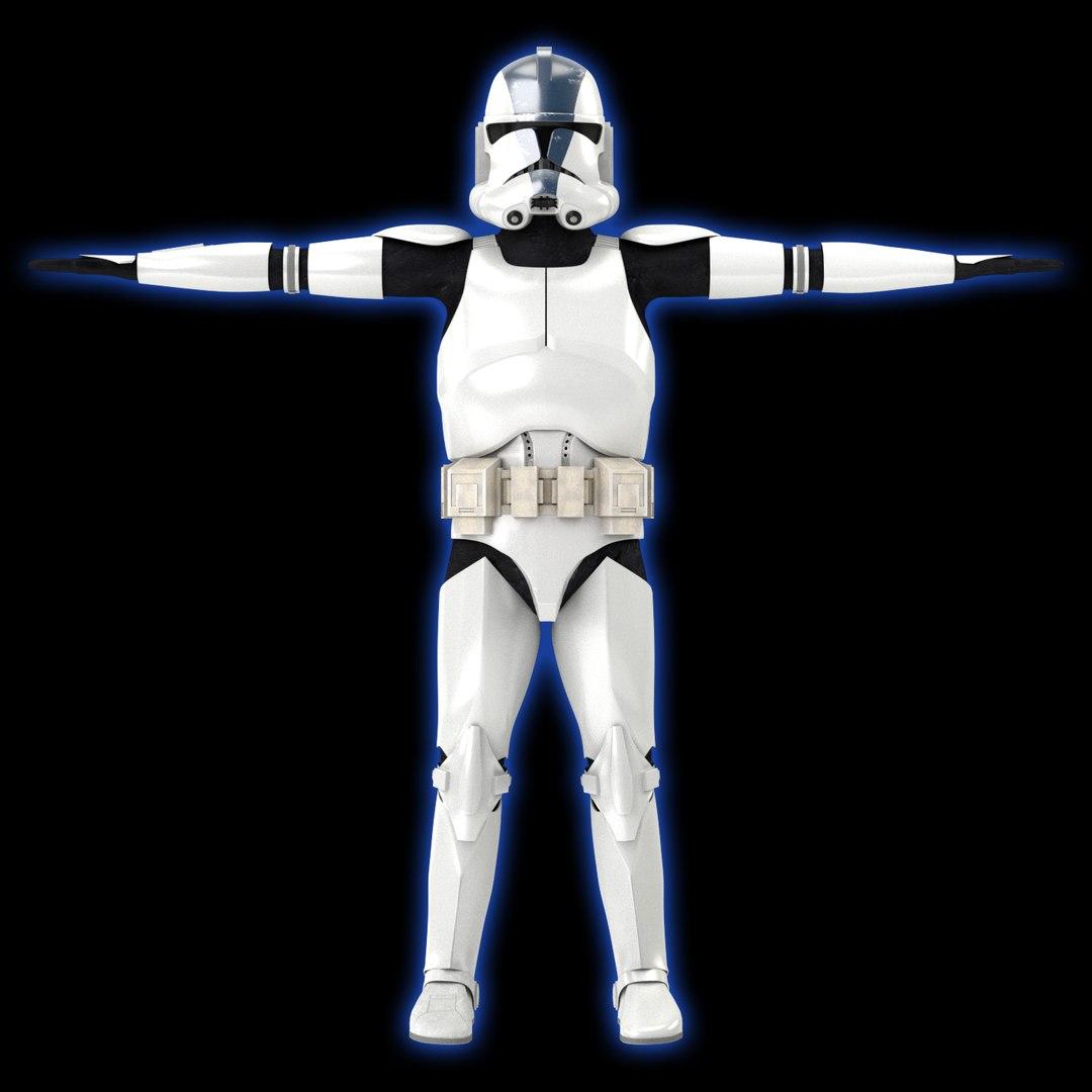 3d Model Clones Soldier Gun