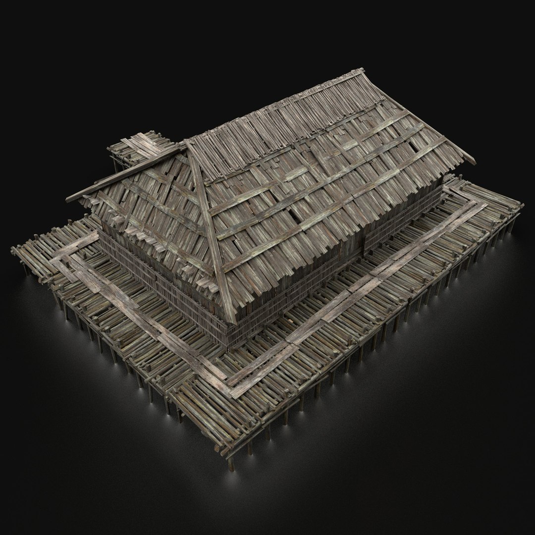 3D Swamp Wetland House - TurboSquid 1677477